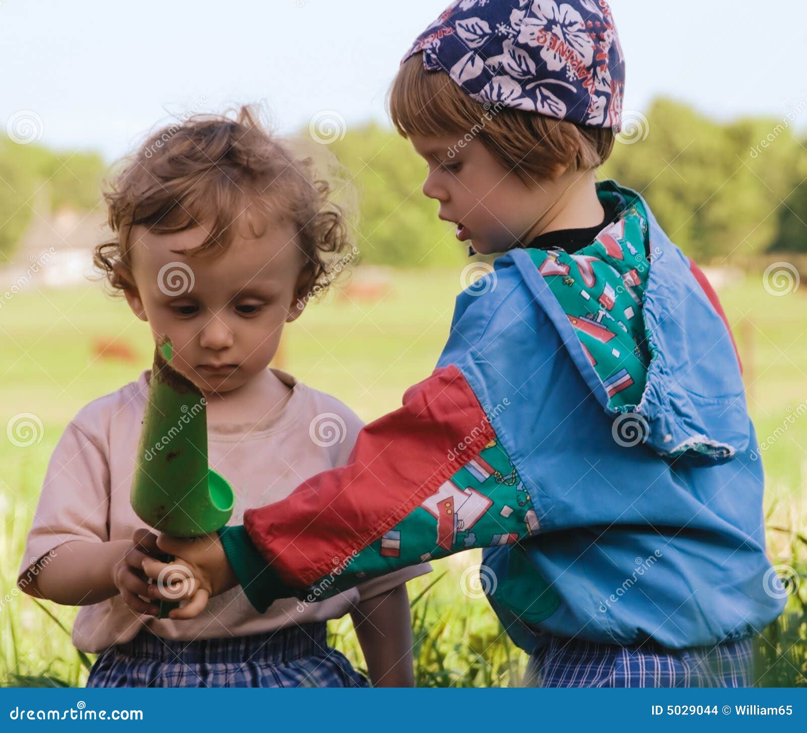 Children Play the Coloured Toys (1) Stock Photo - Image of face, nature ...