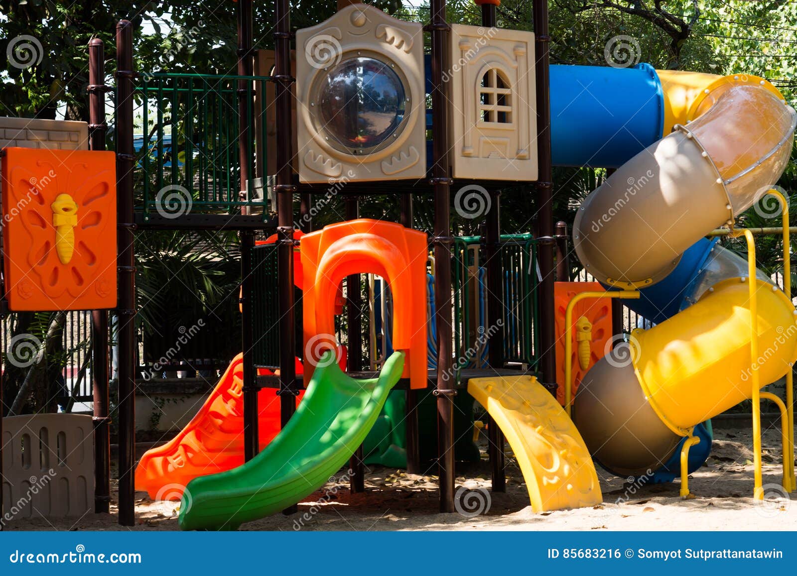 Children play ground stock photo. Image of colorful, children - 85683216