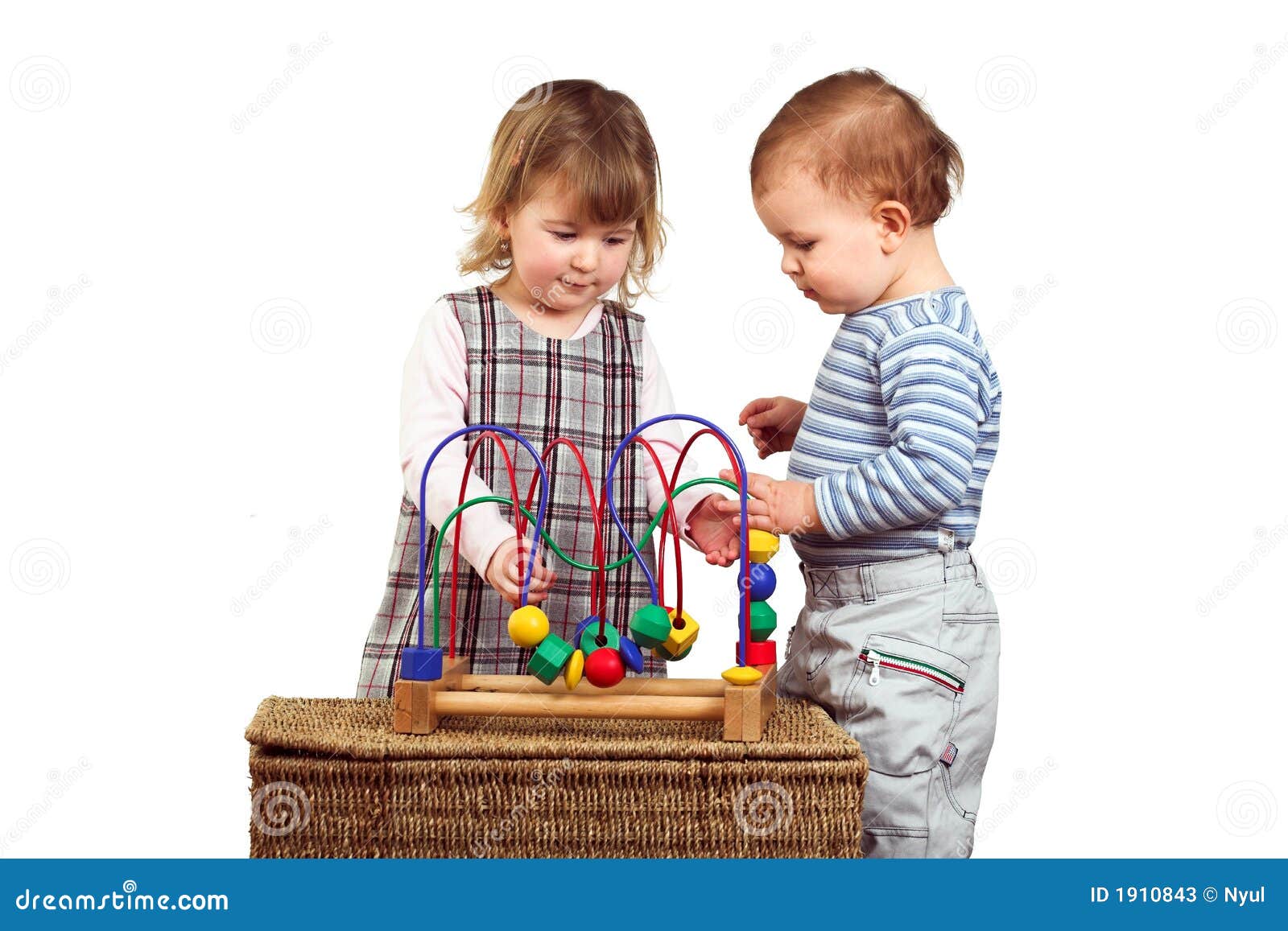 Children play together stock image. Image of link, play - 1910843
