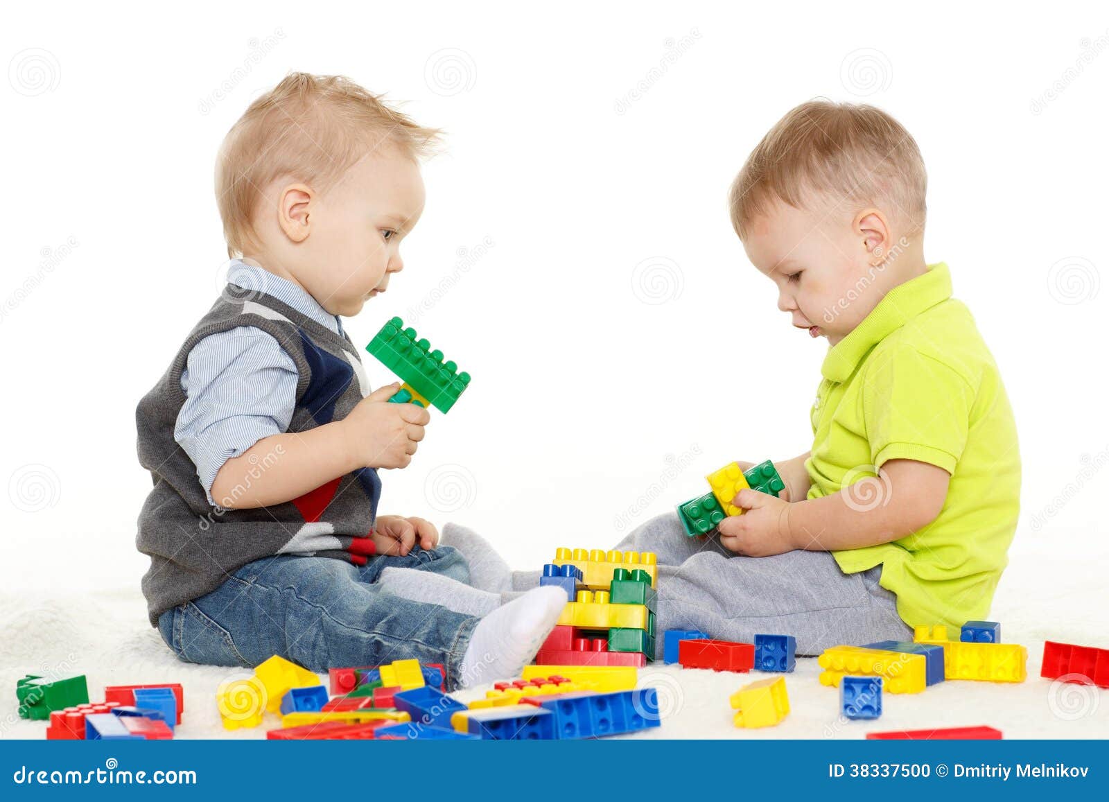 Children play with toys. stock photo. Image of learning - 38337500