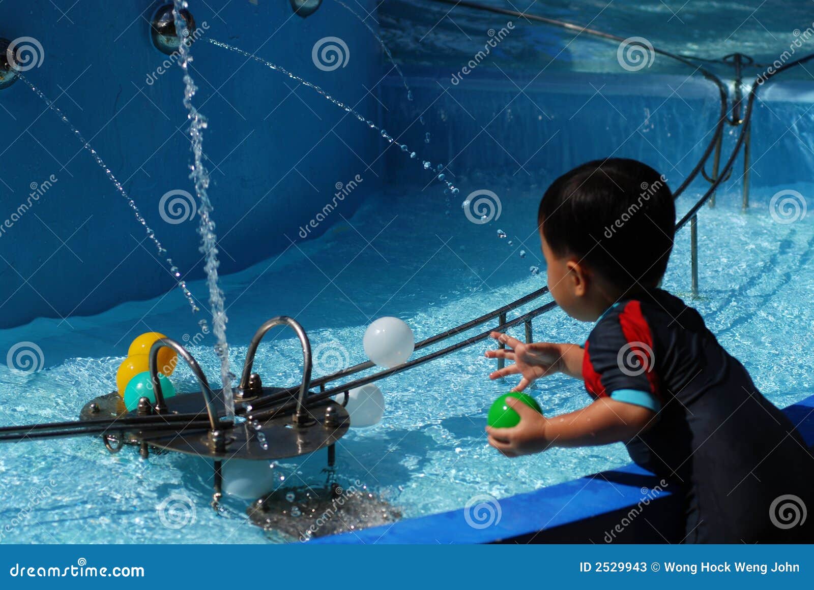 Children play water game stock image. Image of pleasurable - 2529943