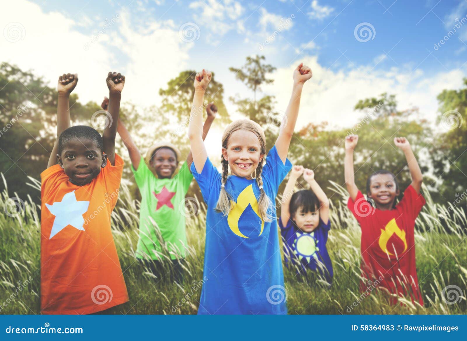 Children Playful Friendship Friends Child Concept Stock Image - Image ...