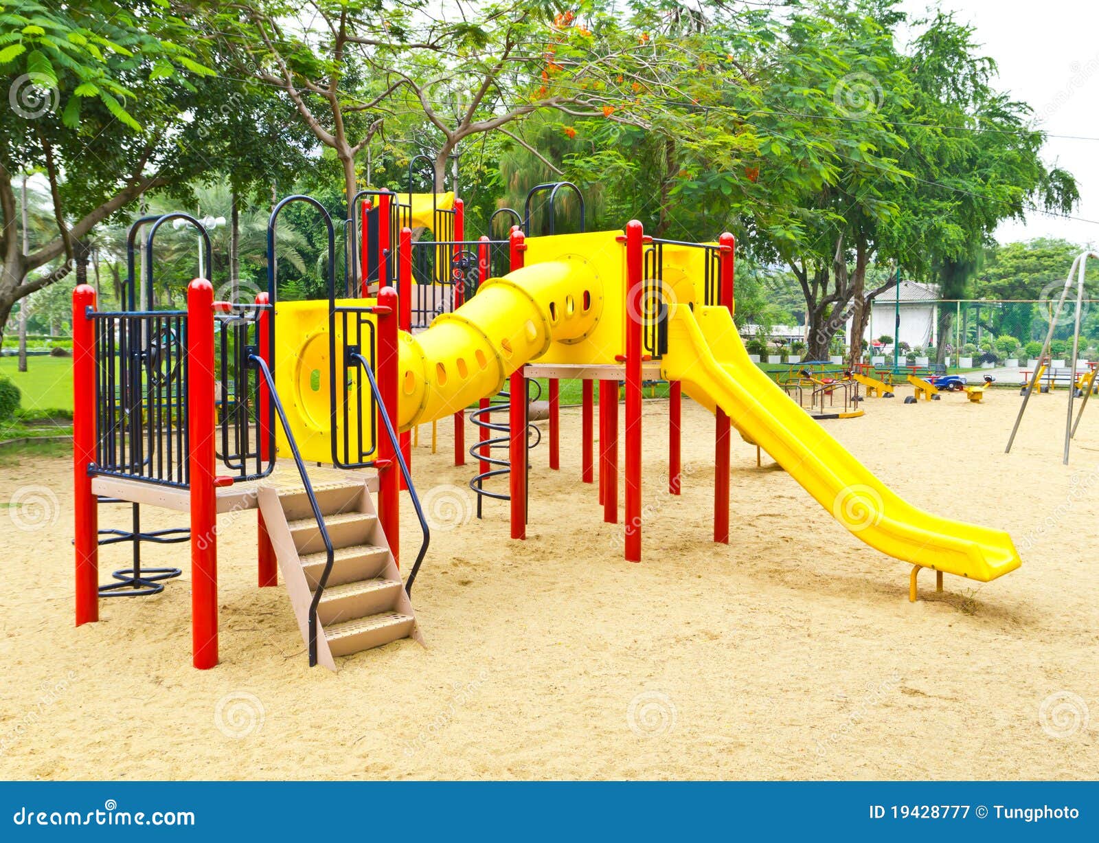 Children playground stock image. Image of plastic, design - 19428777