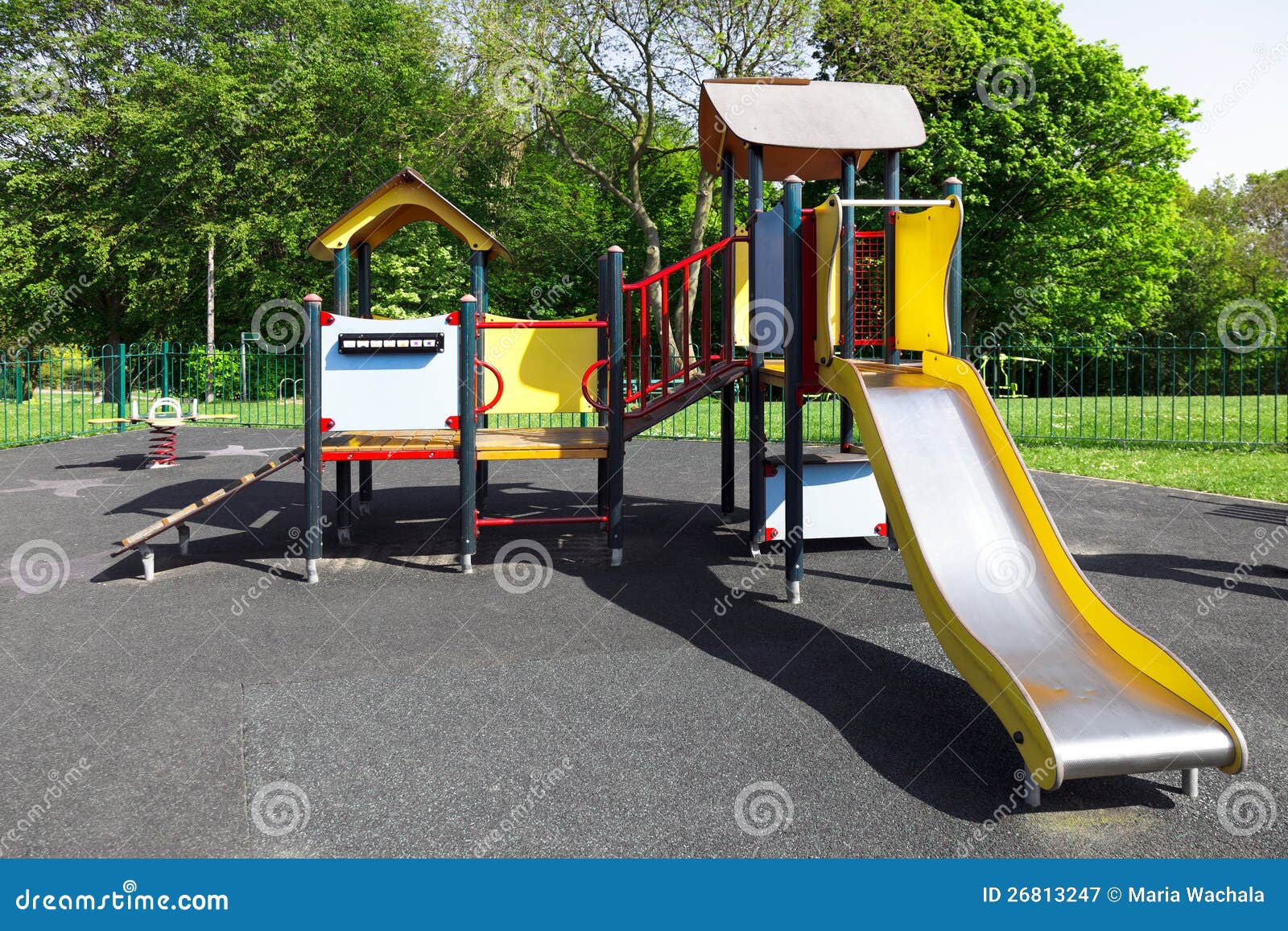 Children playground stock image. Image of seesaw, primary - 26813247
