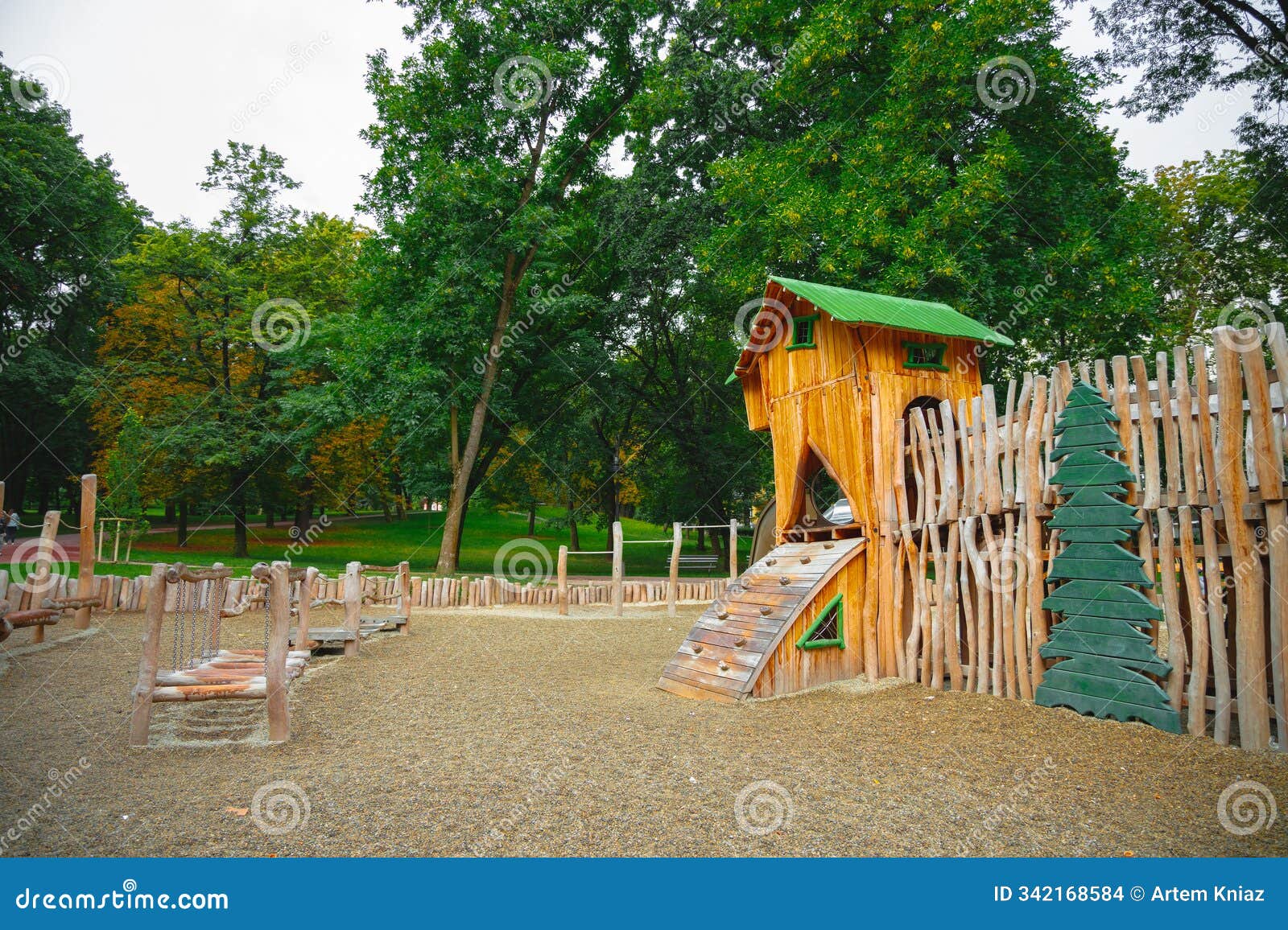 Children Playground Sandbox Castle Decorative Building Park Space for ...