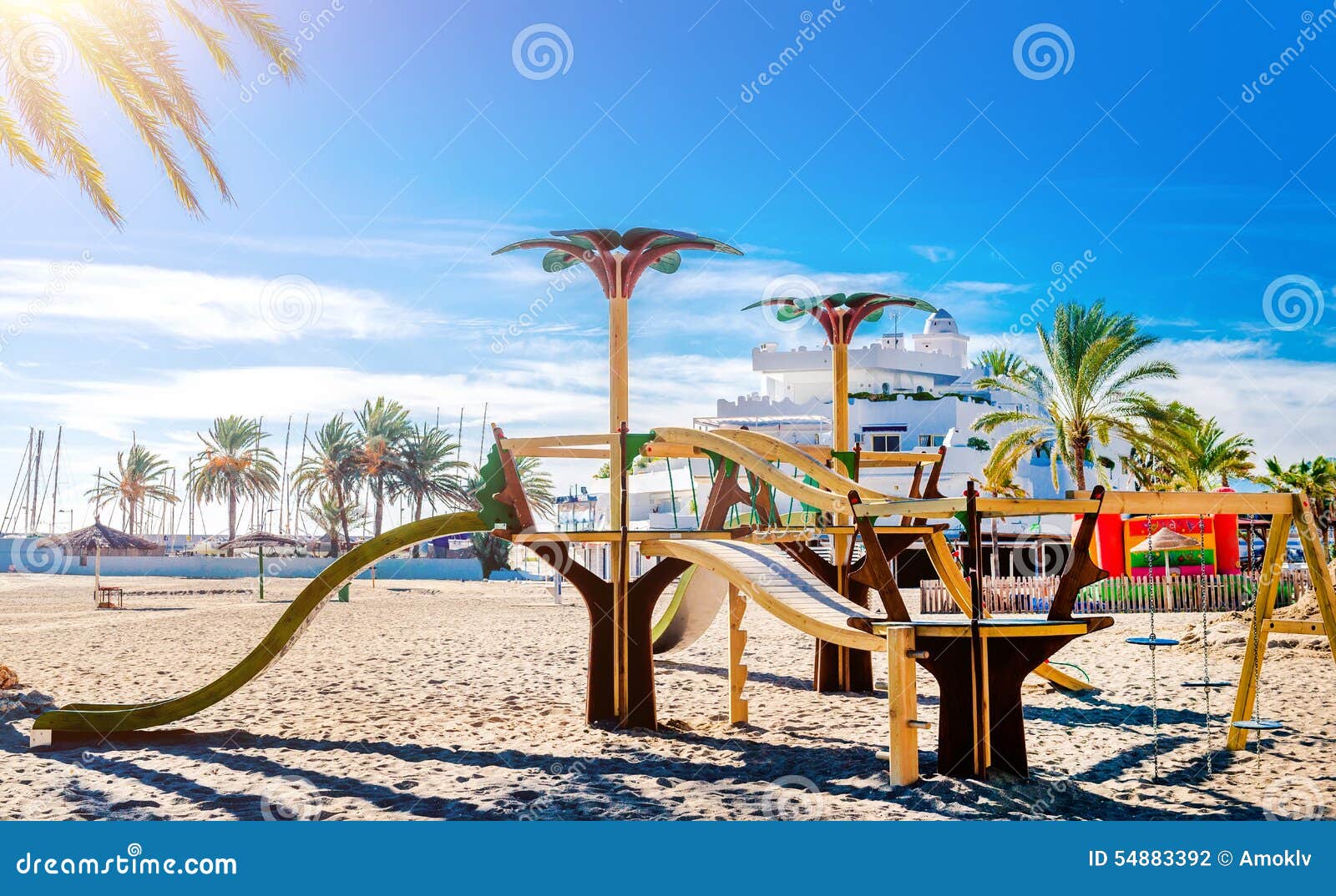 Children playground stock photo. Image of pretty, area - 54883392
