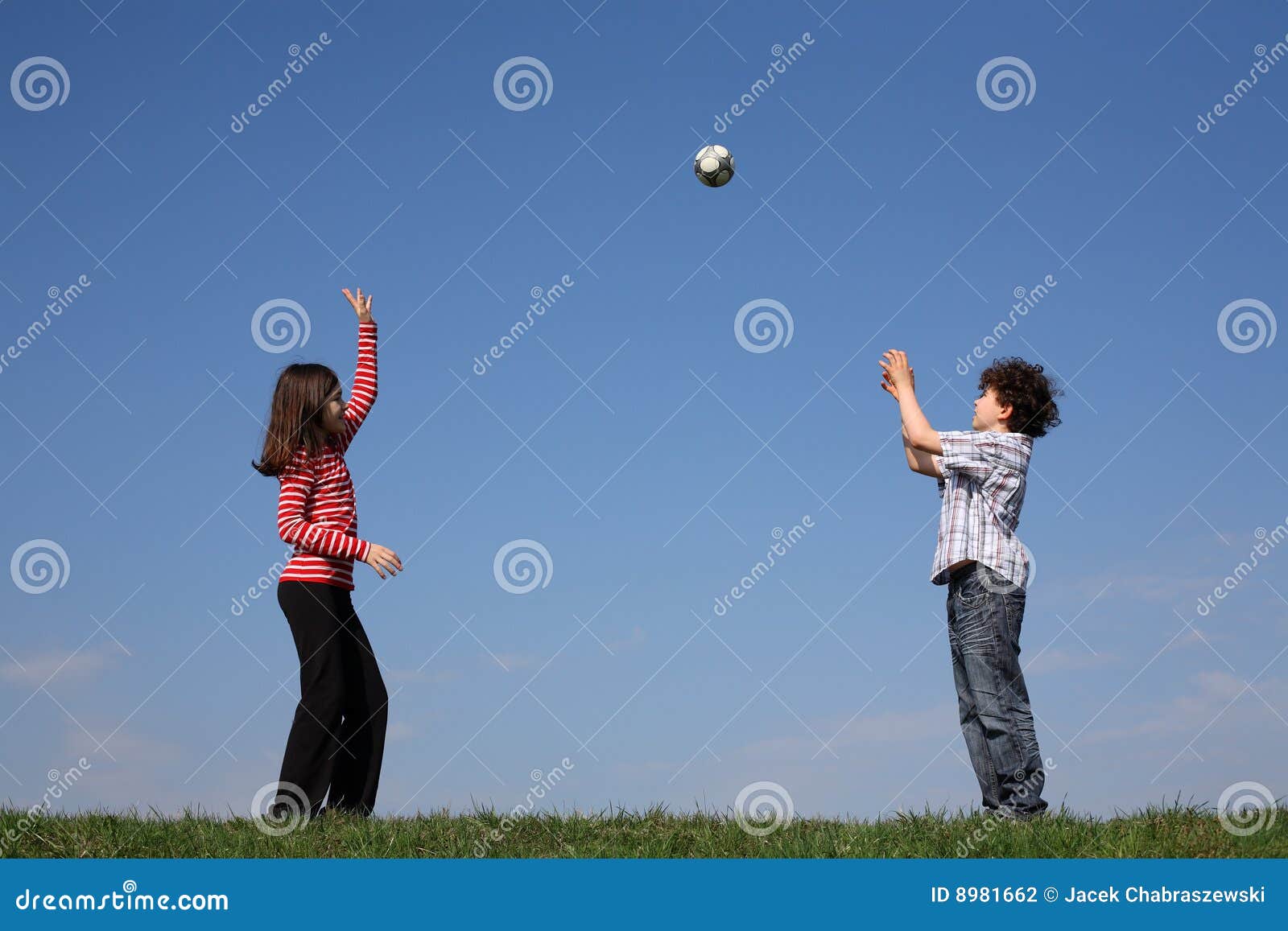 Children playing ball stock photo. Image of child, girls - 8981662