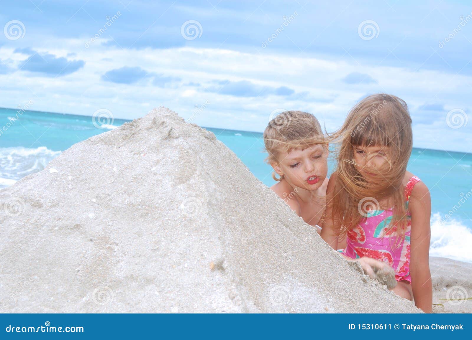 Children Playing on the Beach Stock Image - Image of elementary ...