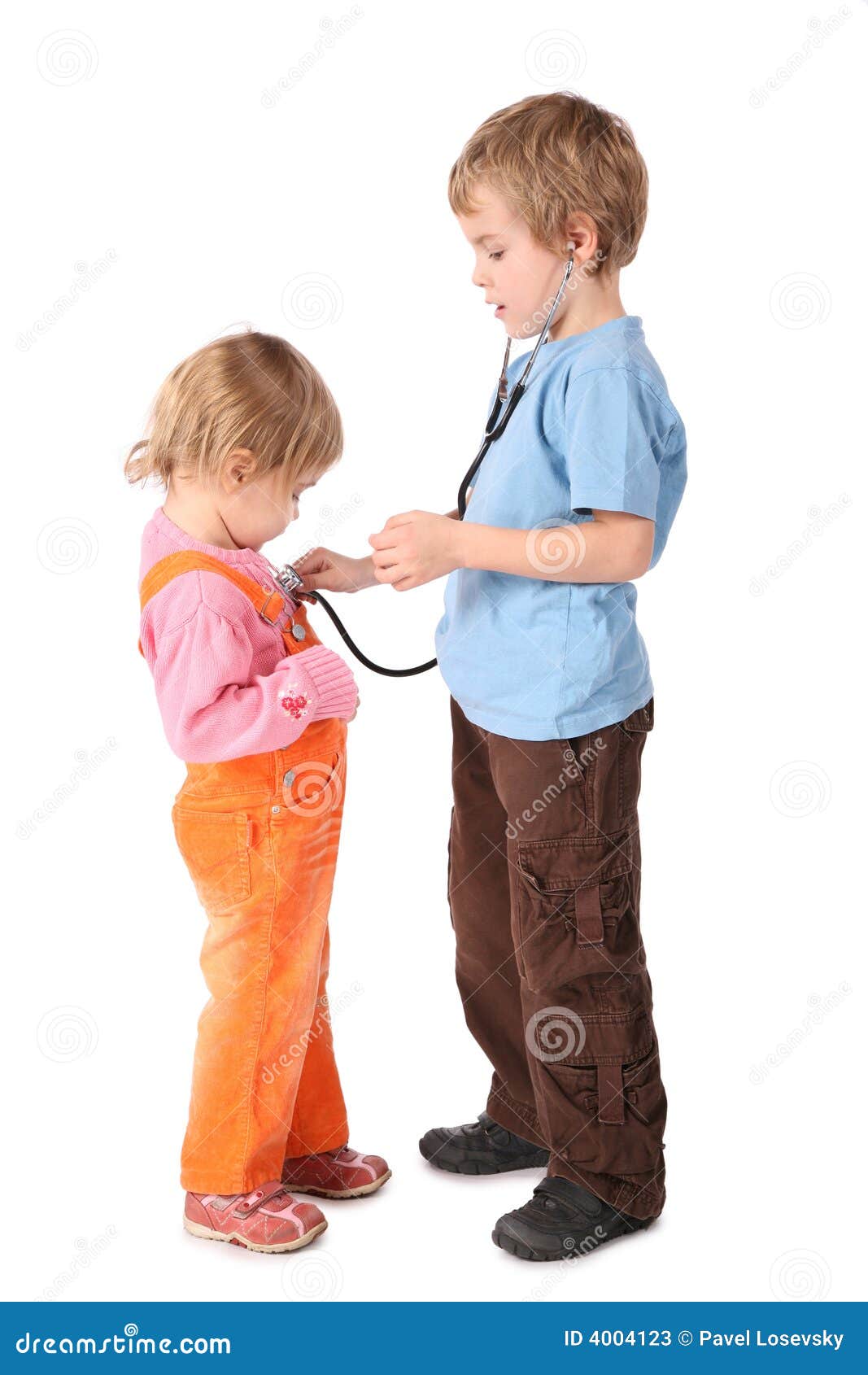 Children playing doctor stock image. Image of affectionate - 4004123