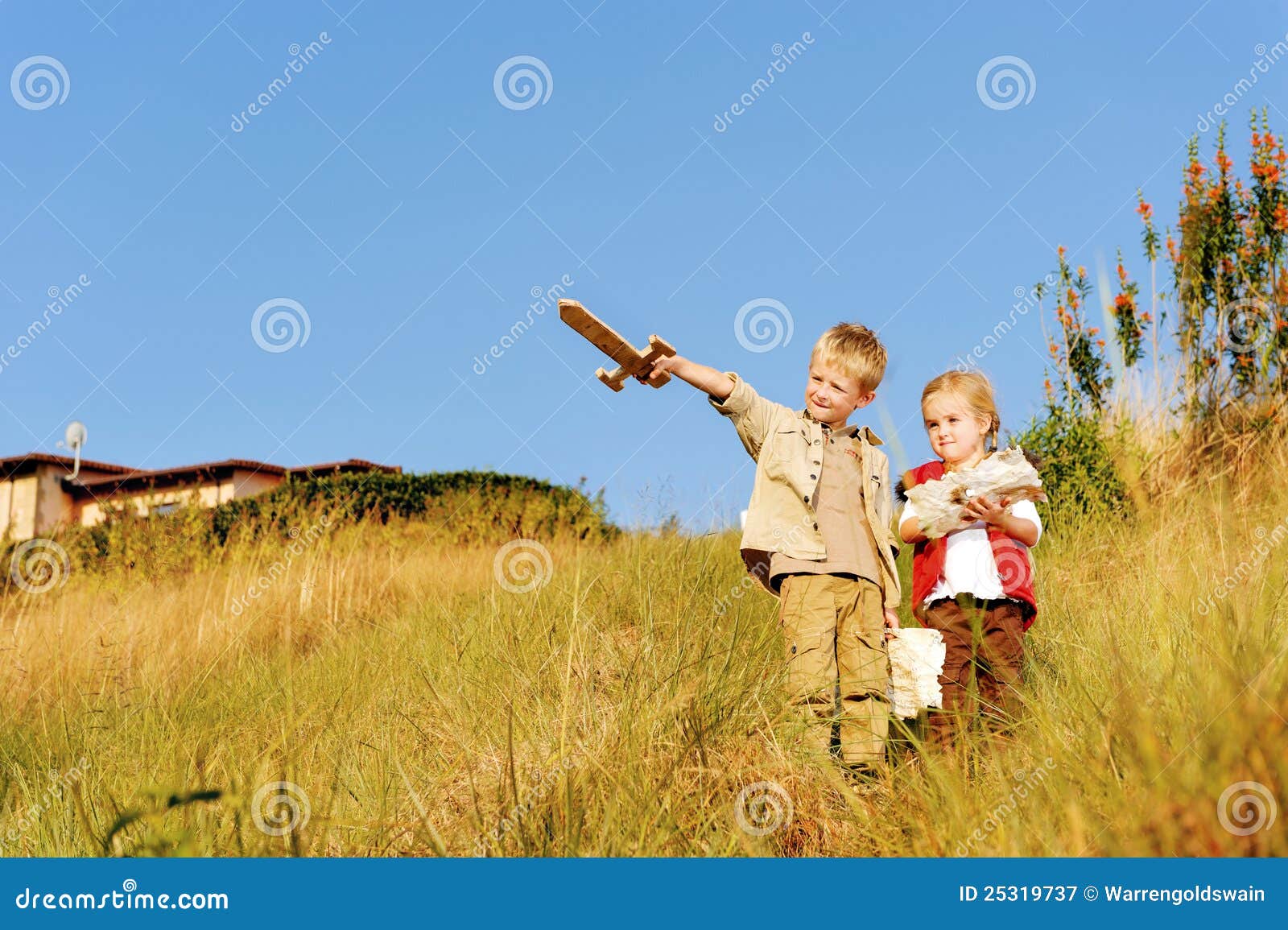 Children playing explorer stock image. Image of outdoor - 25319737
