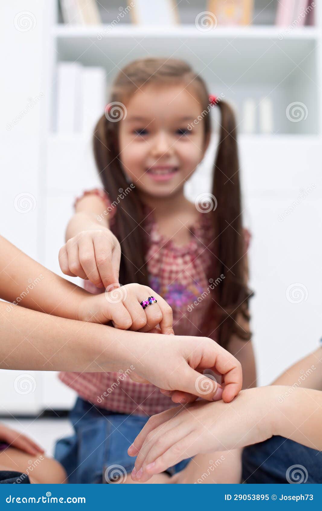 Children Playing With Fingers Royalty-Free Stock Photography ...