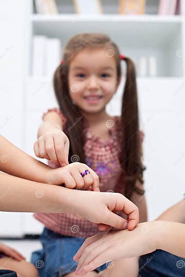 Children Playing with Fingers Stock Image - Image of child, pinch: 29053895