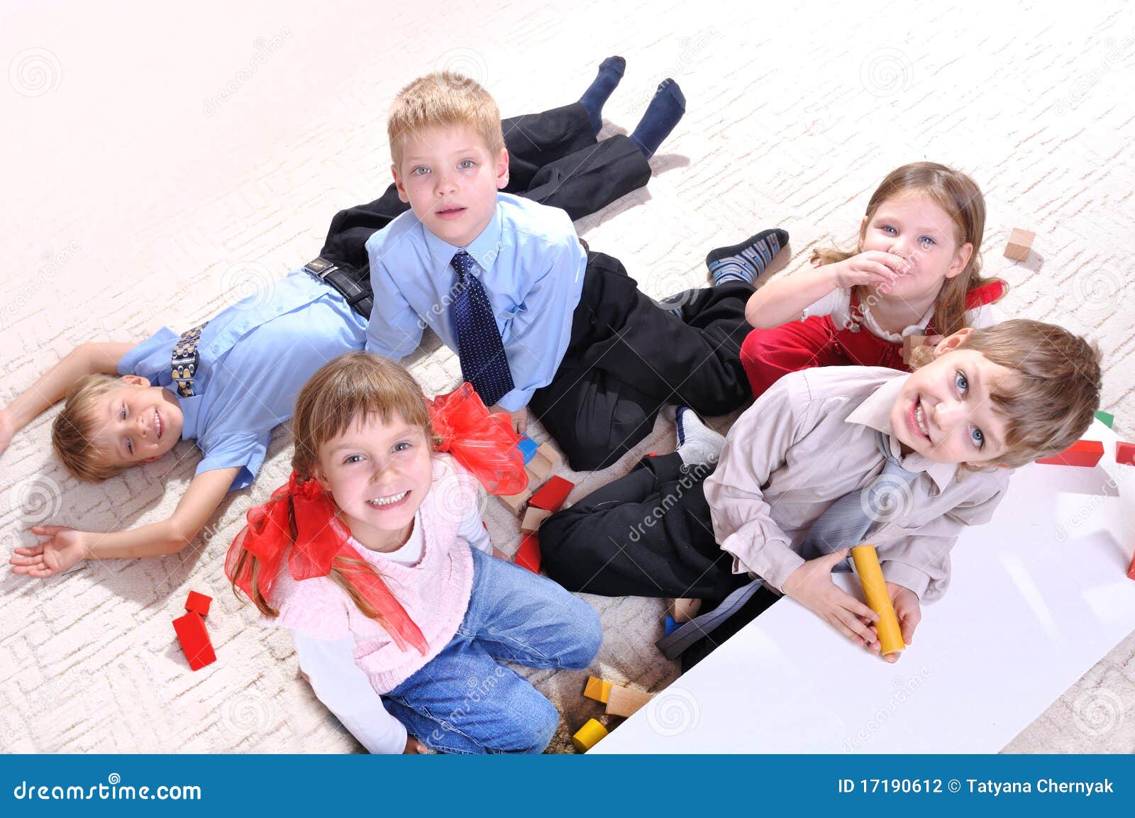 Children Playing on the Floor Stock Photo - Image of child, girl: 17190612