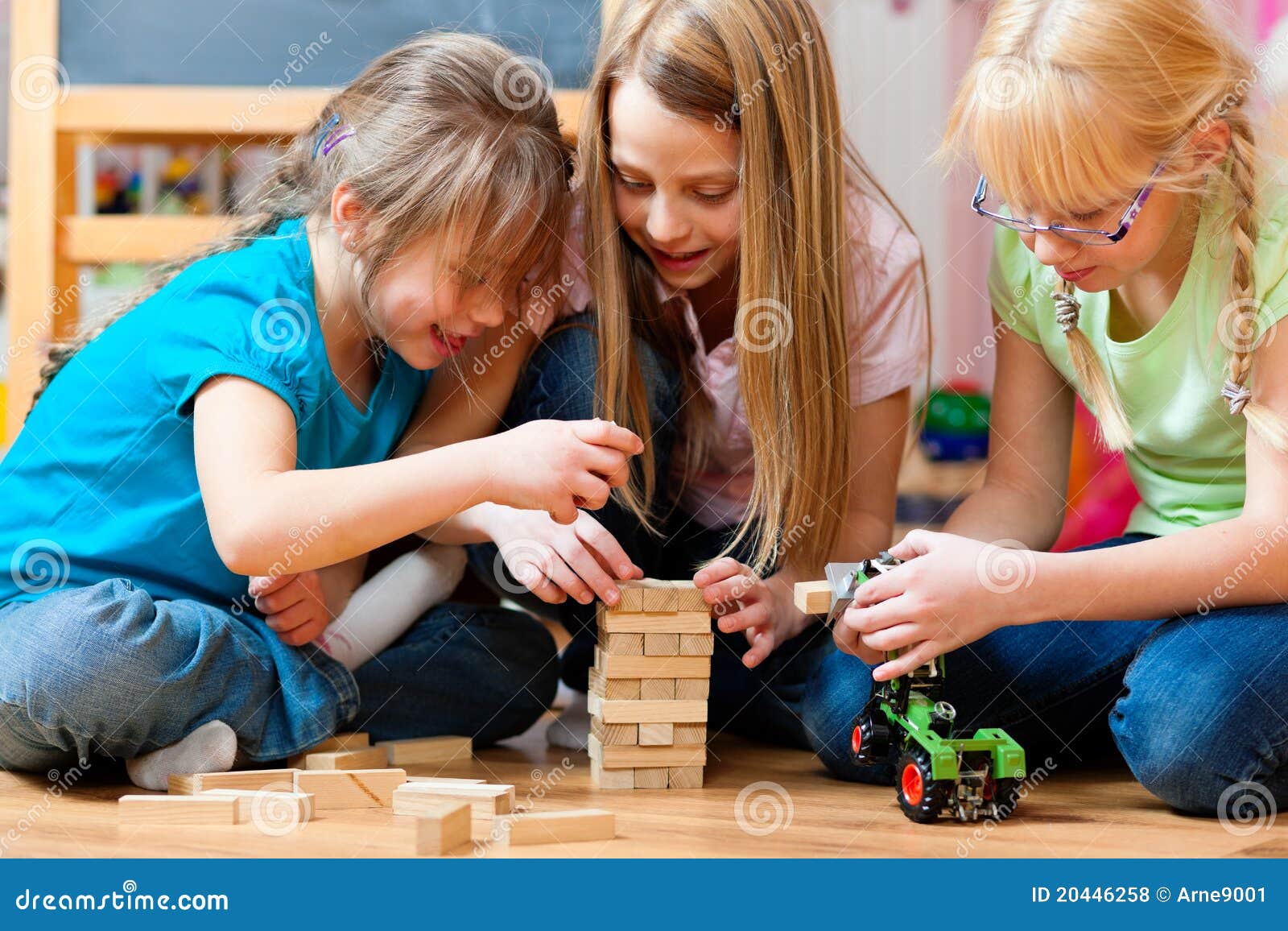 Children playing at home stock photo. Image of sister - 20446258