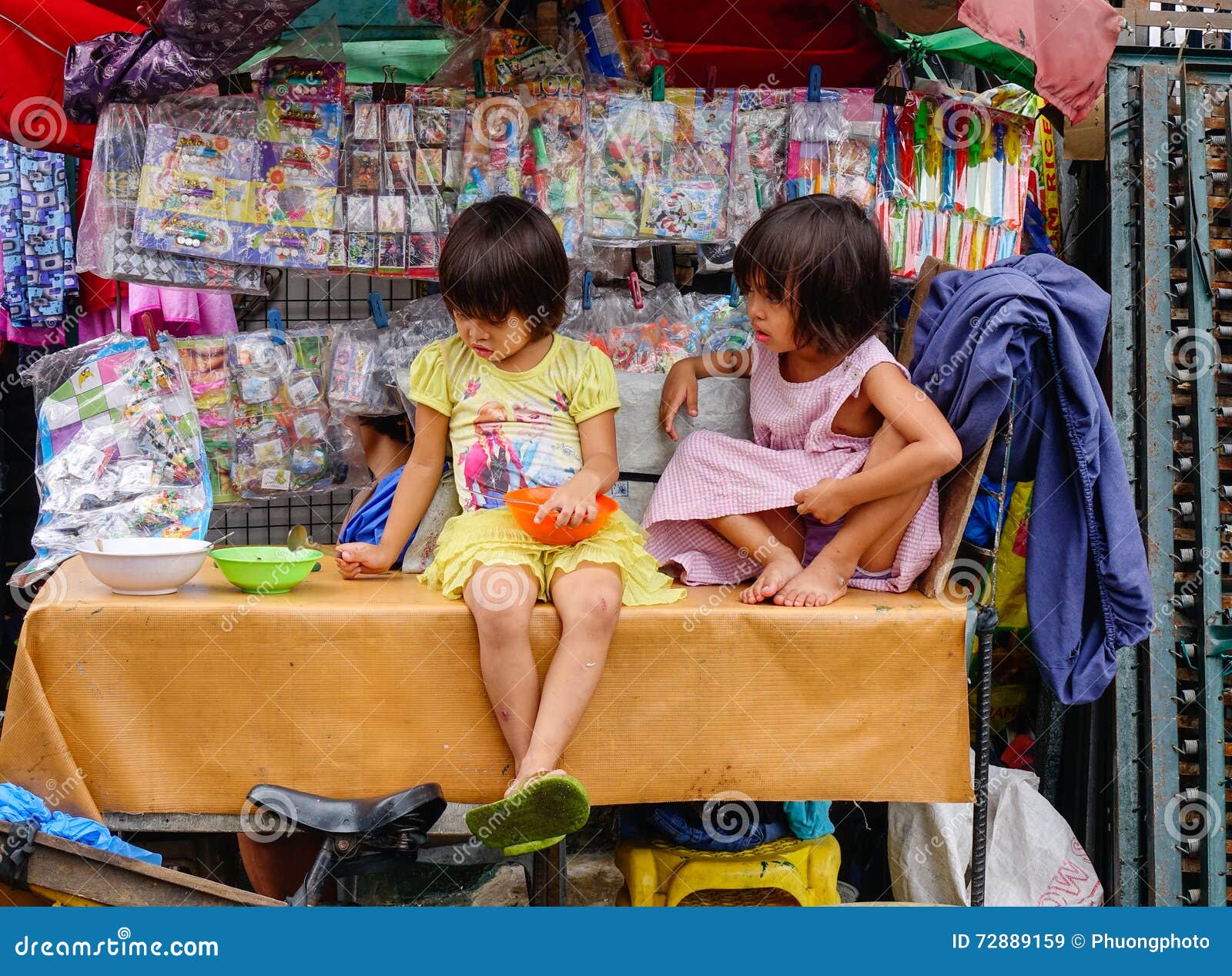Children Playing at the House in Manila, Philippines Editorial Stock ...
