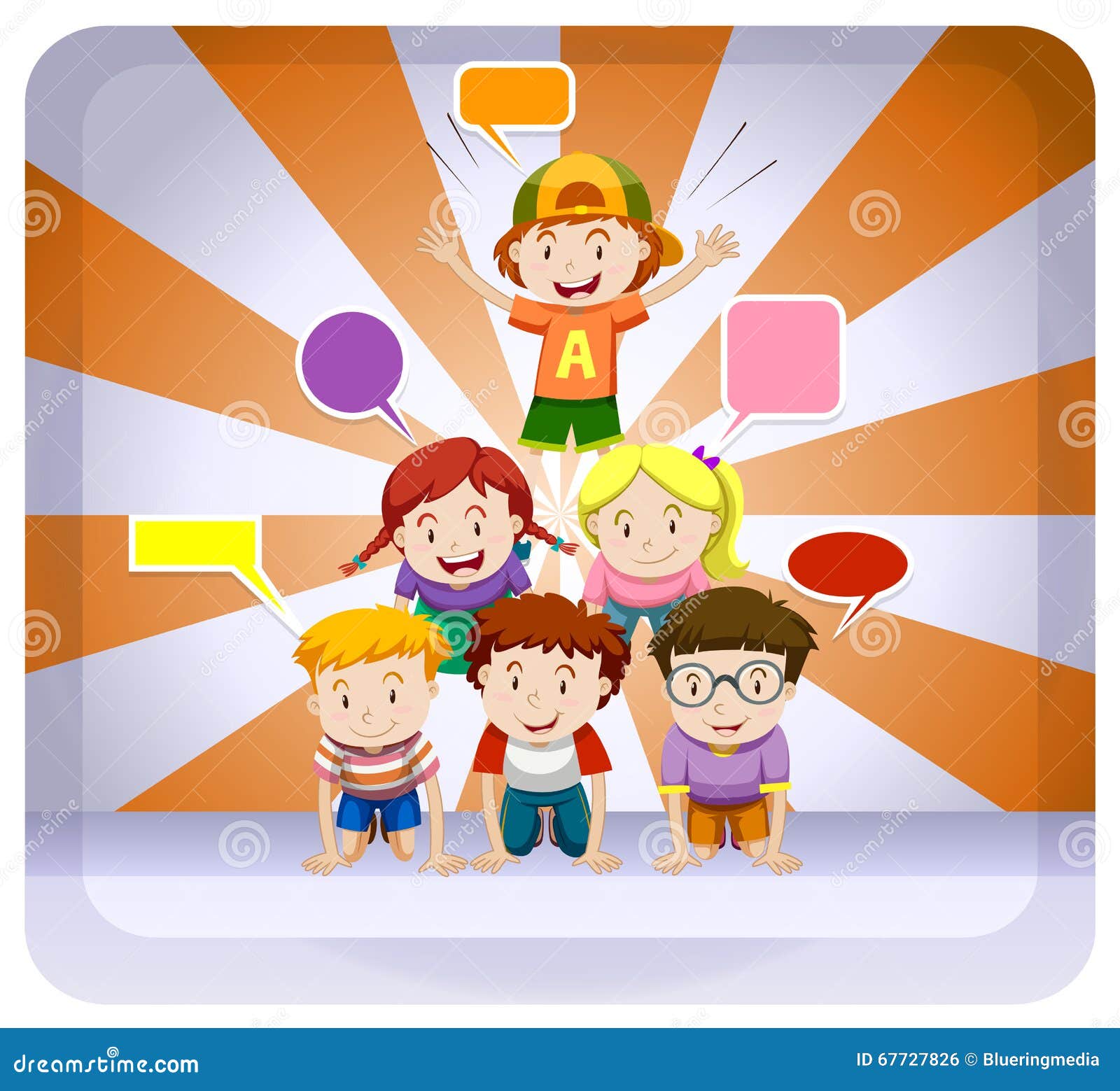 3d Human Pyramid Royalty-Free Stock Image | CartoonDealer.com #17380660