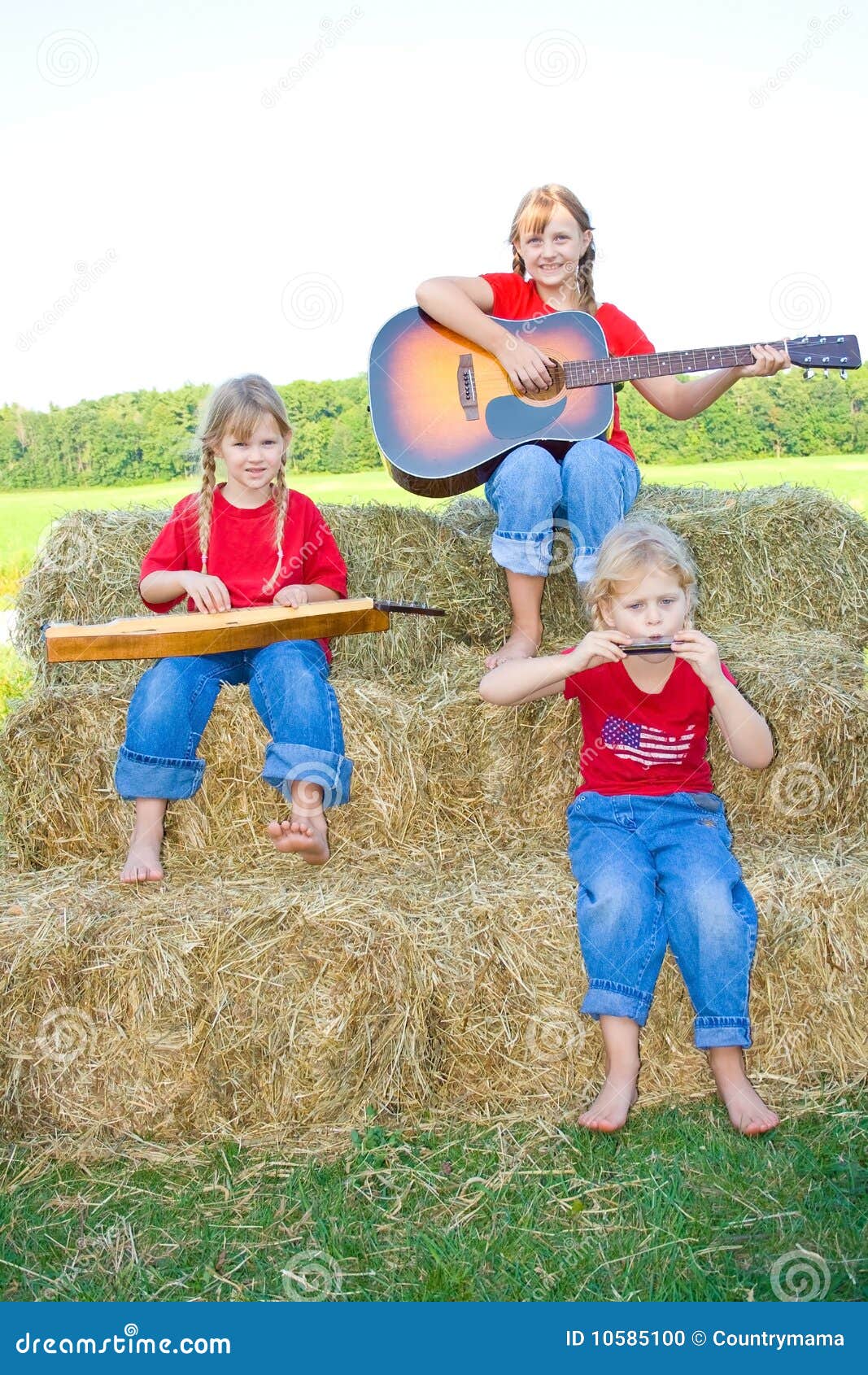 Children Playing Instruments. Stock Photo - Image of mandolin ...