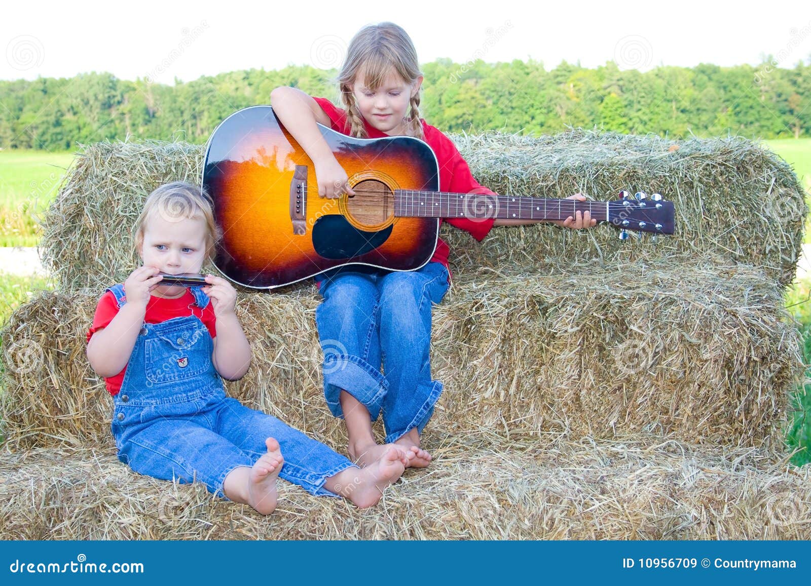 Children Playing Instruments. Stock Image - Image of happy, children ...