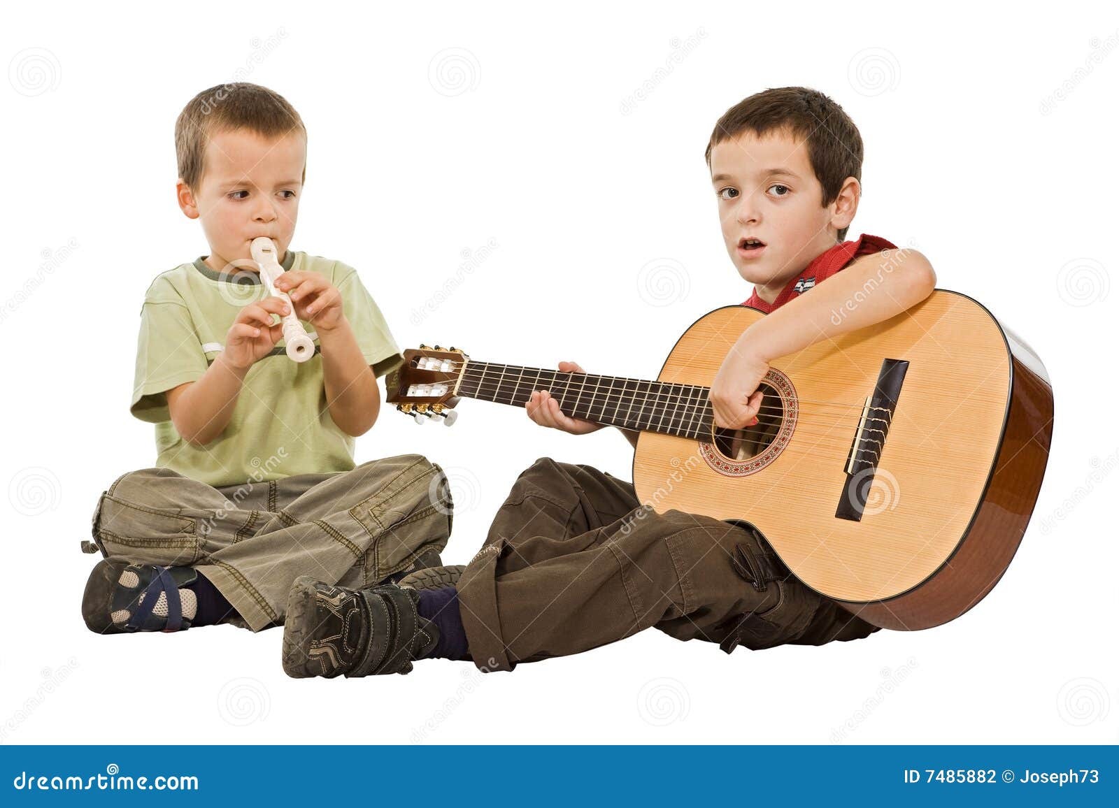 Children Playing with Instruments Stock Photo - Image of floor, player ...