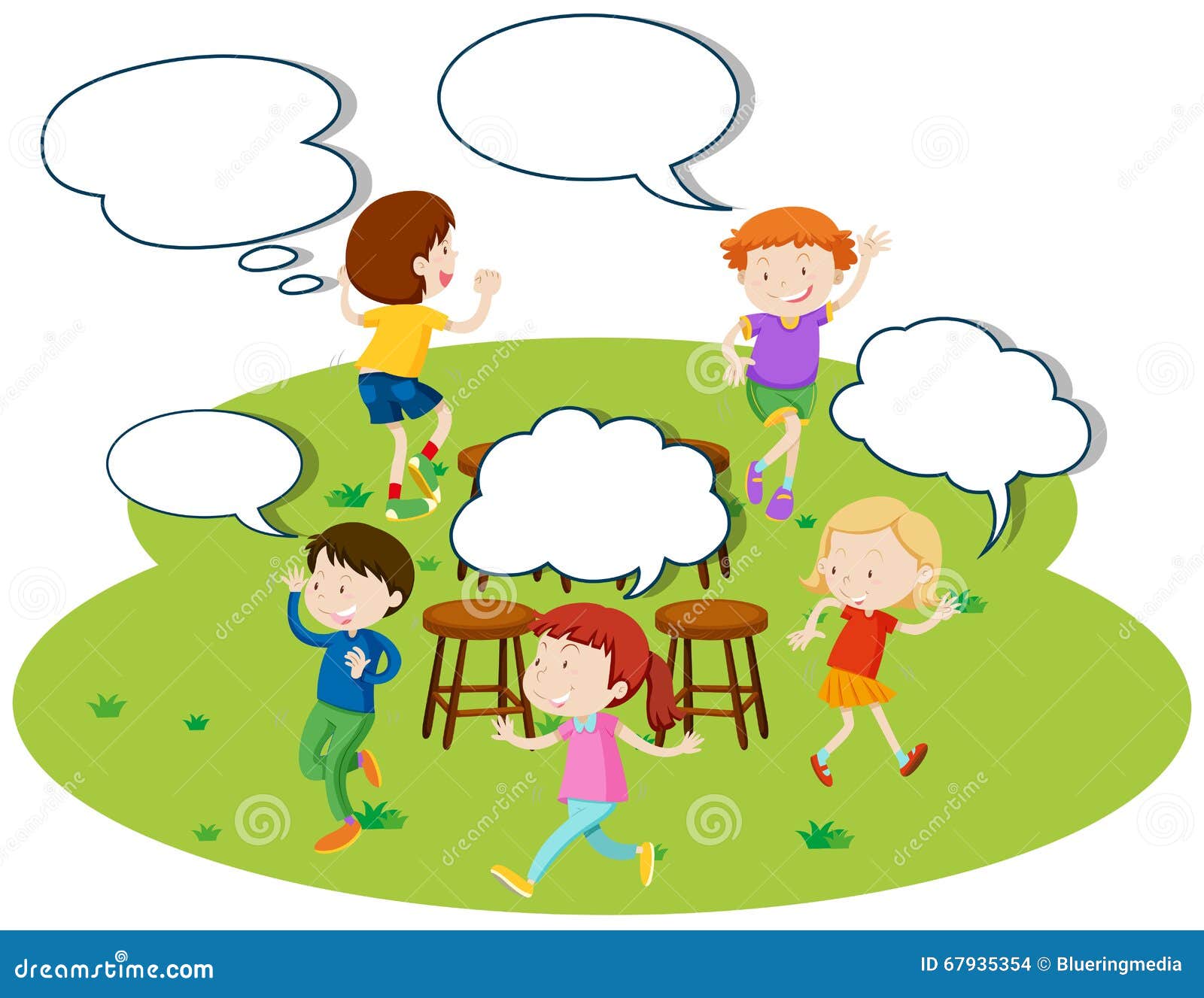 Musical Chairs Kids Clipart Book