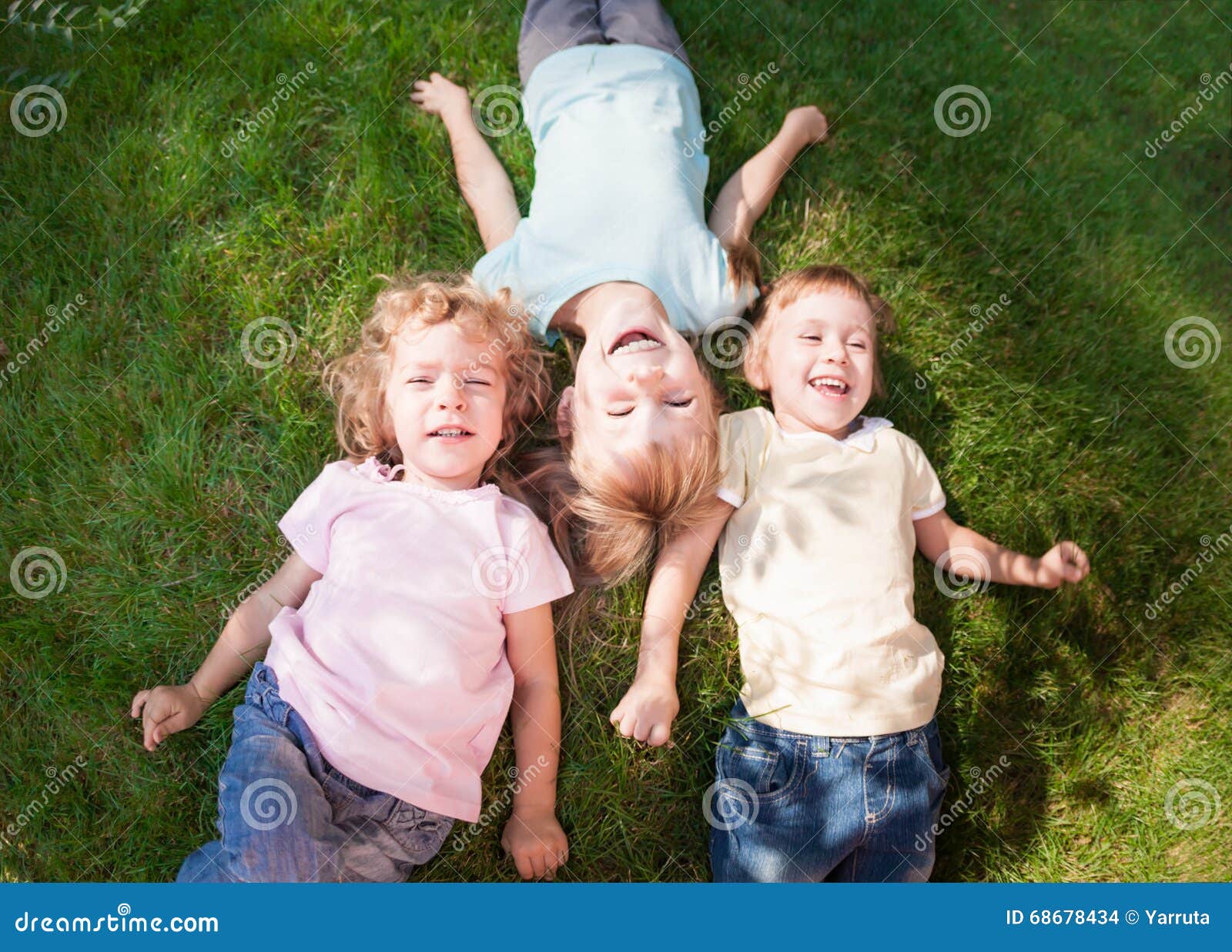 Children Playing Outdoors in Spring Park Stock Photo - Image of park ...