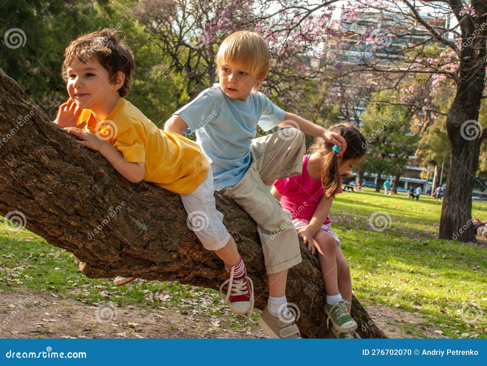 Children Playing in the Park Stock Photo - Image of male, play: 276702070