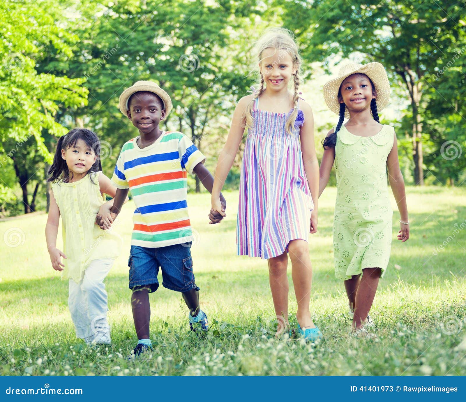 Children Playing in the Park Stock Image - Image of friends, hands ...