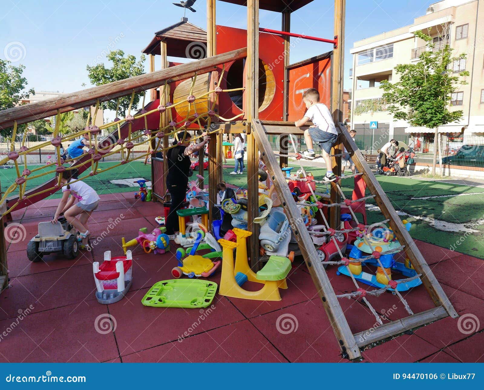 Children Playing at Playground Editorial Photo - Image of park ...