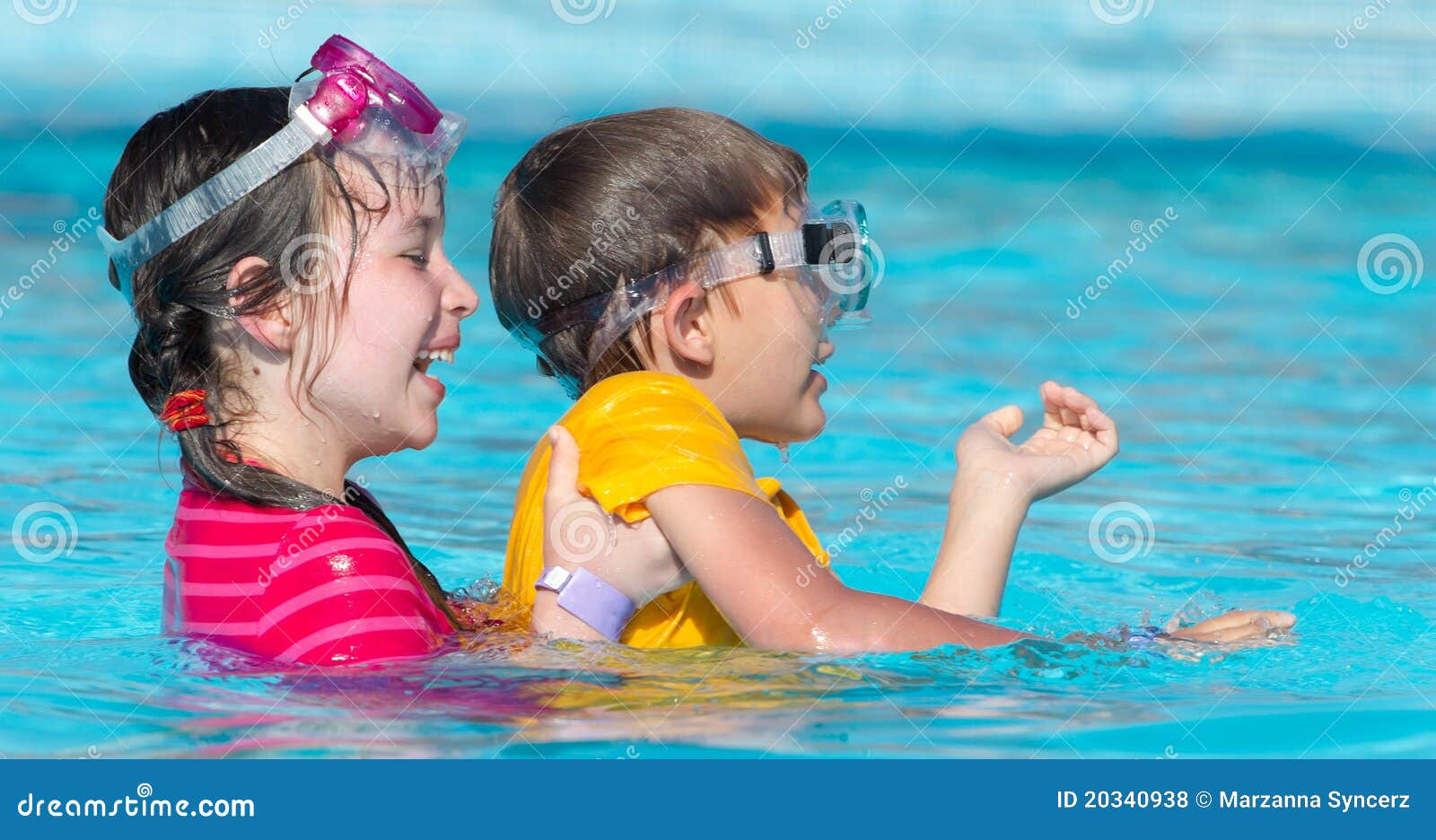 Children playing in pool stock photo. Image of blue, activity - 20340938