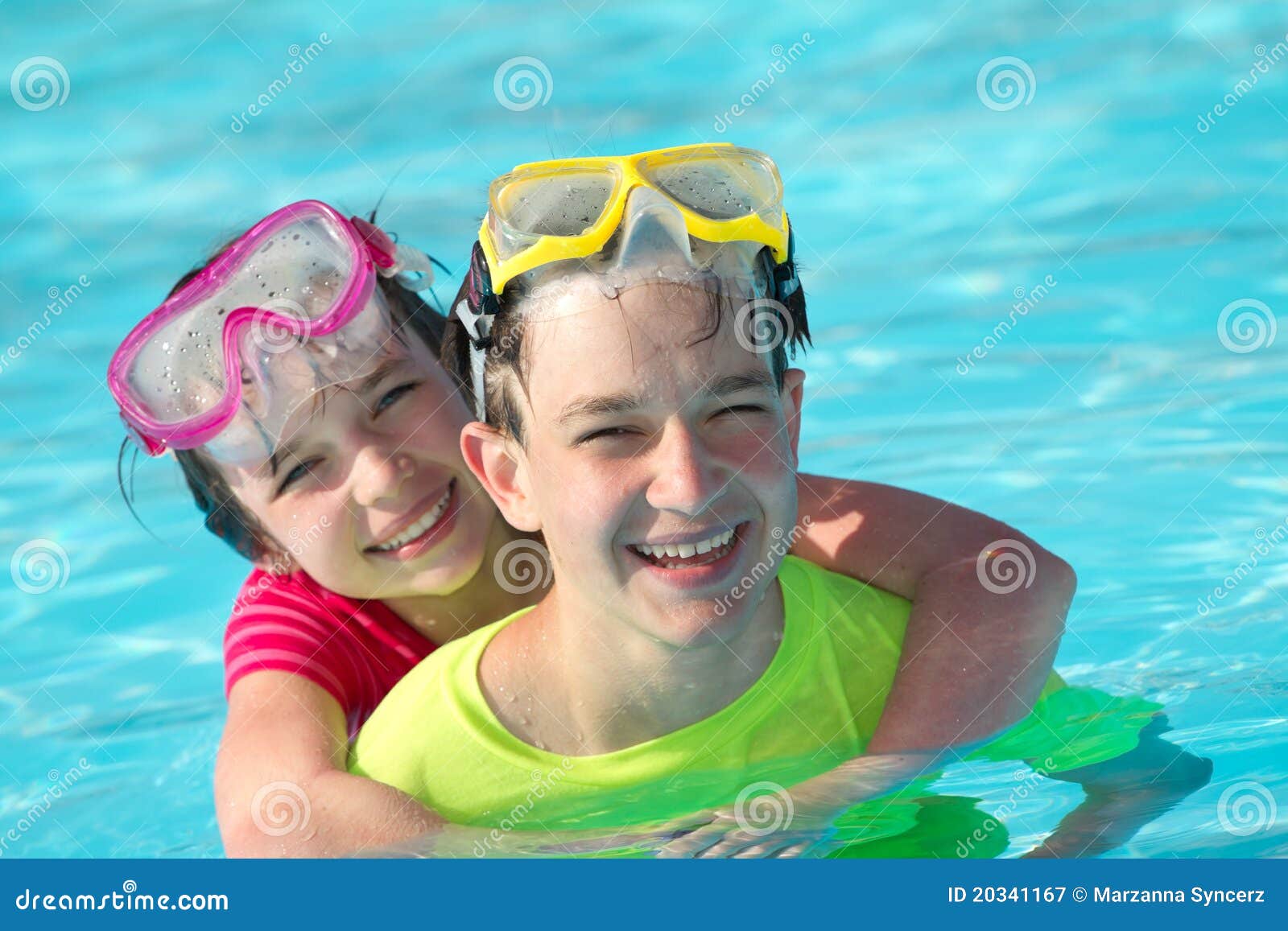 Children playing in pool stock image. Image of children - 20341167