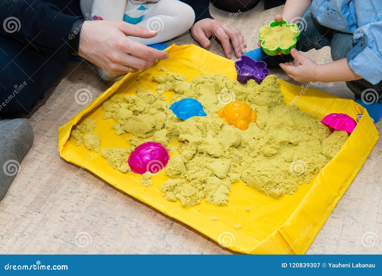 Children Playing in the Sandbox Home Stock Image - Image of knowledge ...