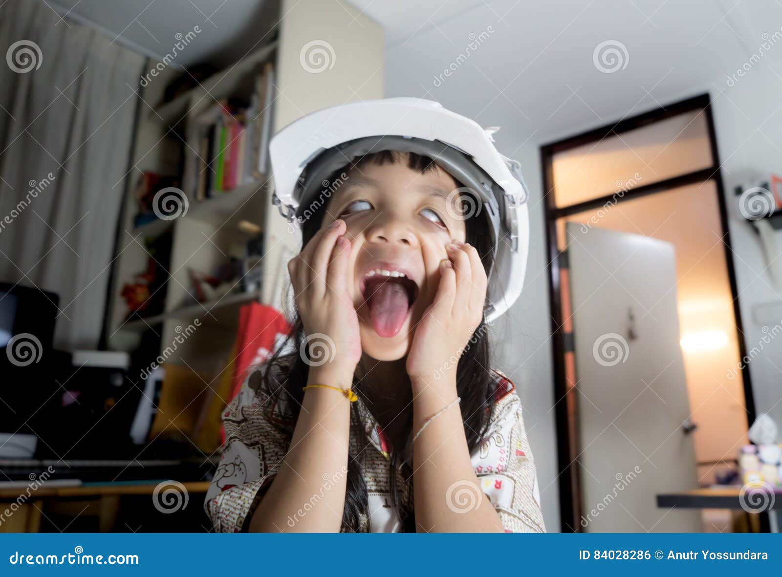 Children are Playing Scary Ghost Face Stock Photo - Image of expression ...