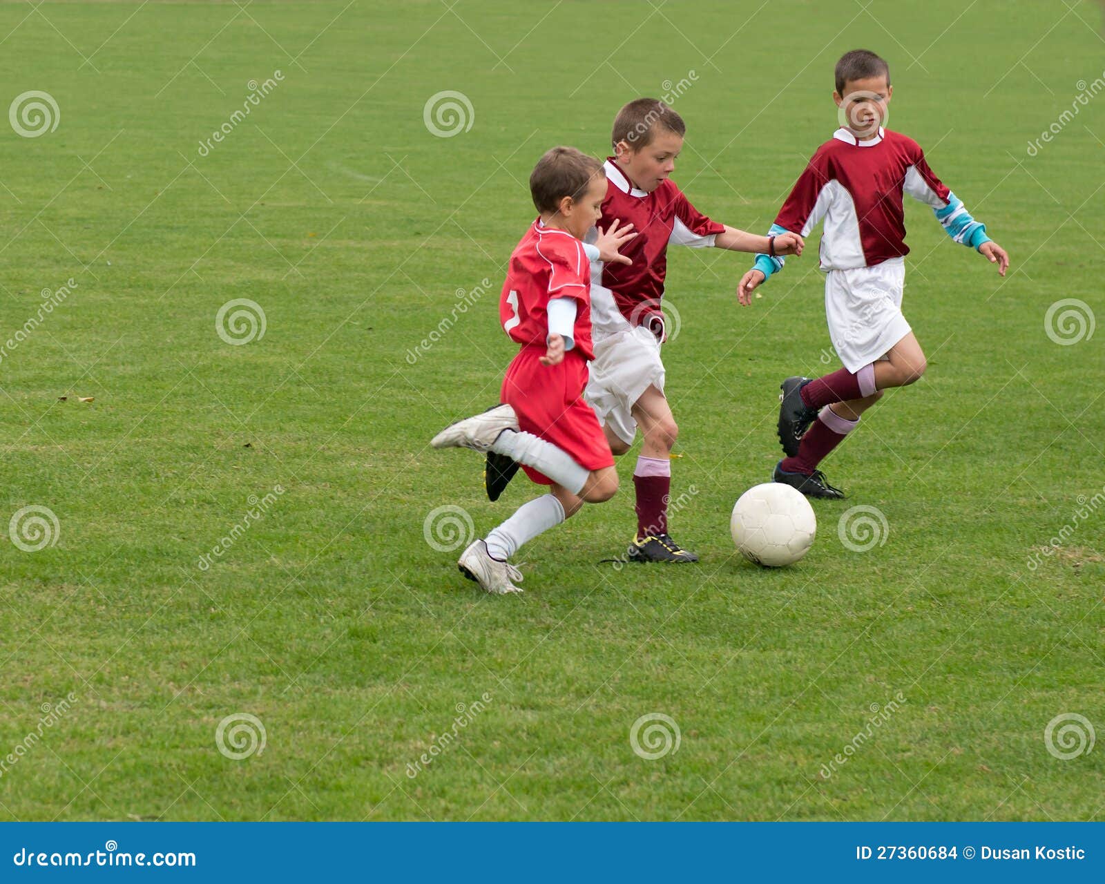 Children playing soccer stock photo. Image of grass, boys - 27360684