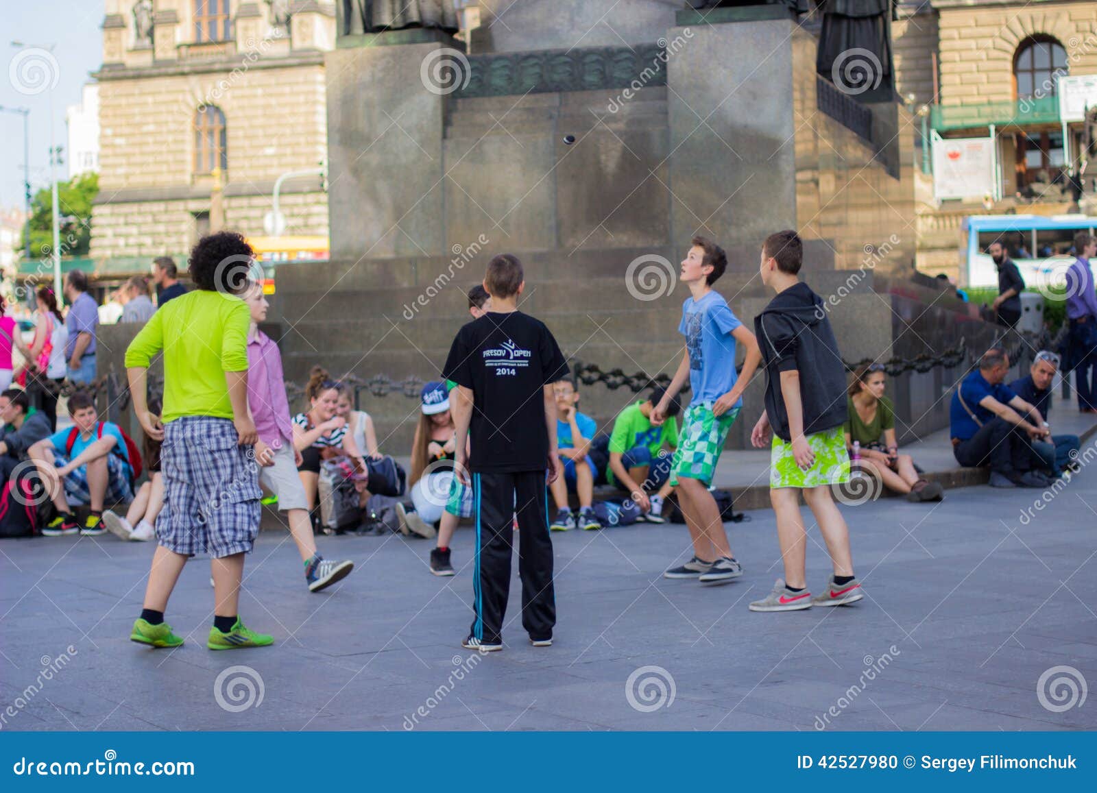 Children Playing in the Square Editorial Image - Image of sport, games ...