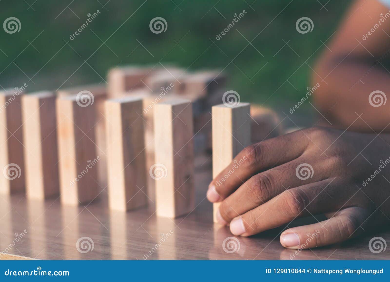 Children are Playing Stack High Games. Stock Photo - Image of number ...