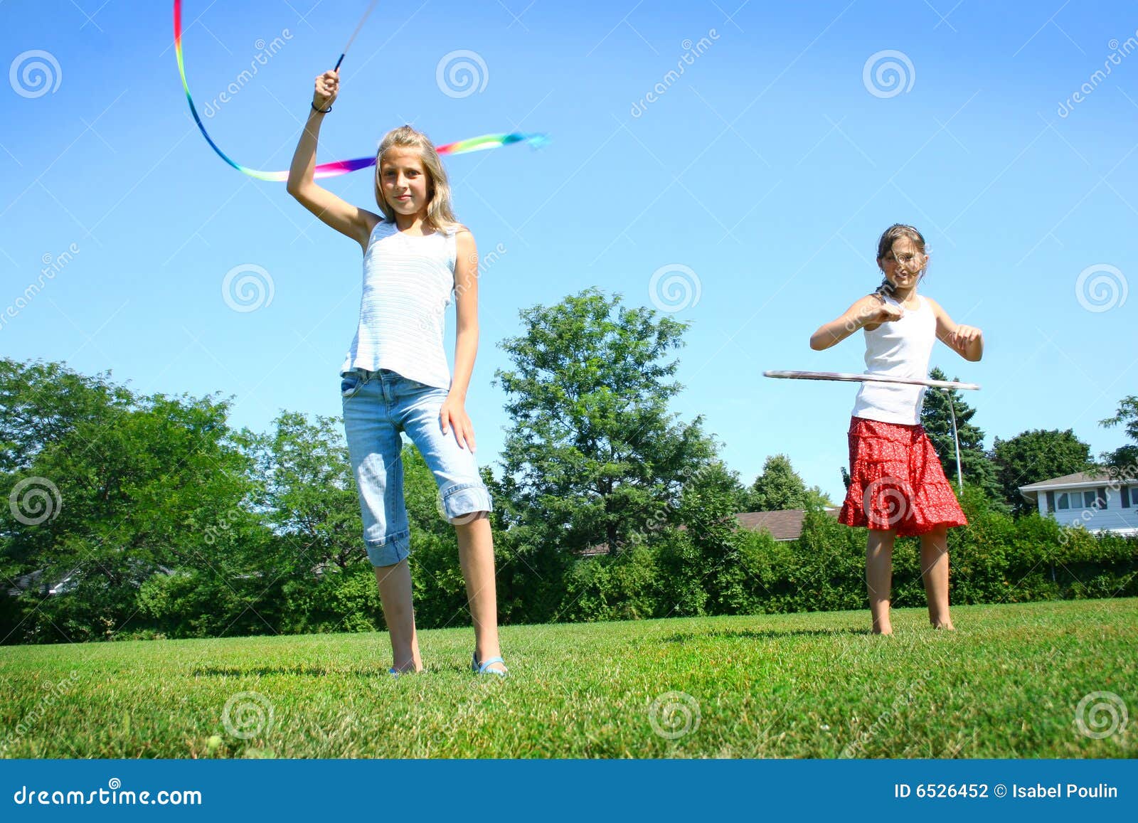 Children playing in summer stock photo. Image of recreation - 6526452