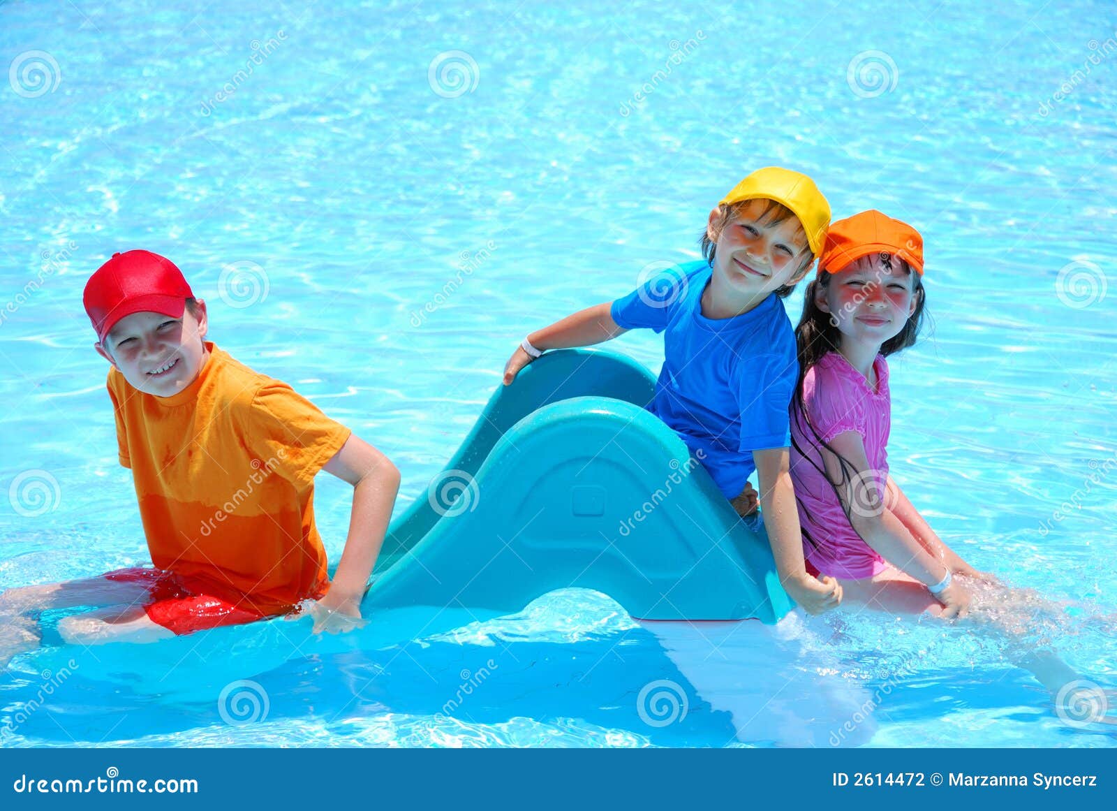 Children in pool stock photo. Image of girl, cheerful - 2614472