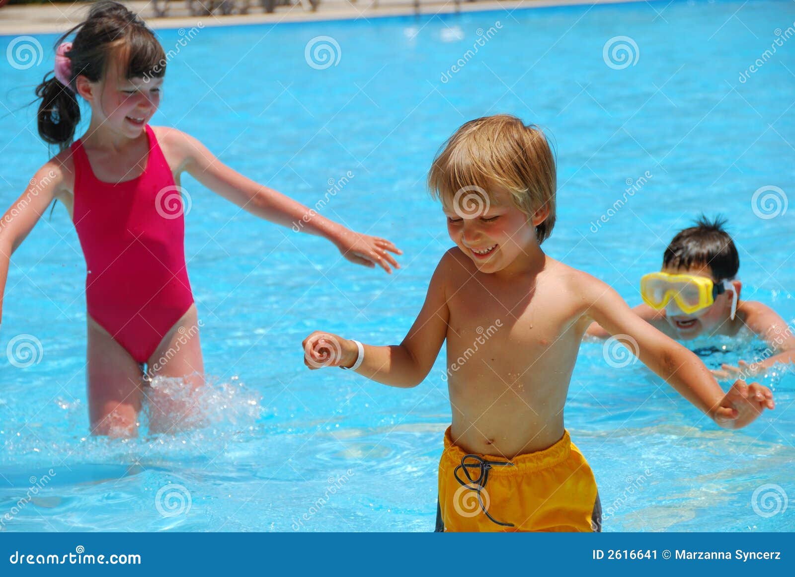 Children in pool stock image. Image of sweet, clear, innocent - 2616641