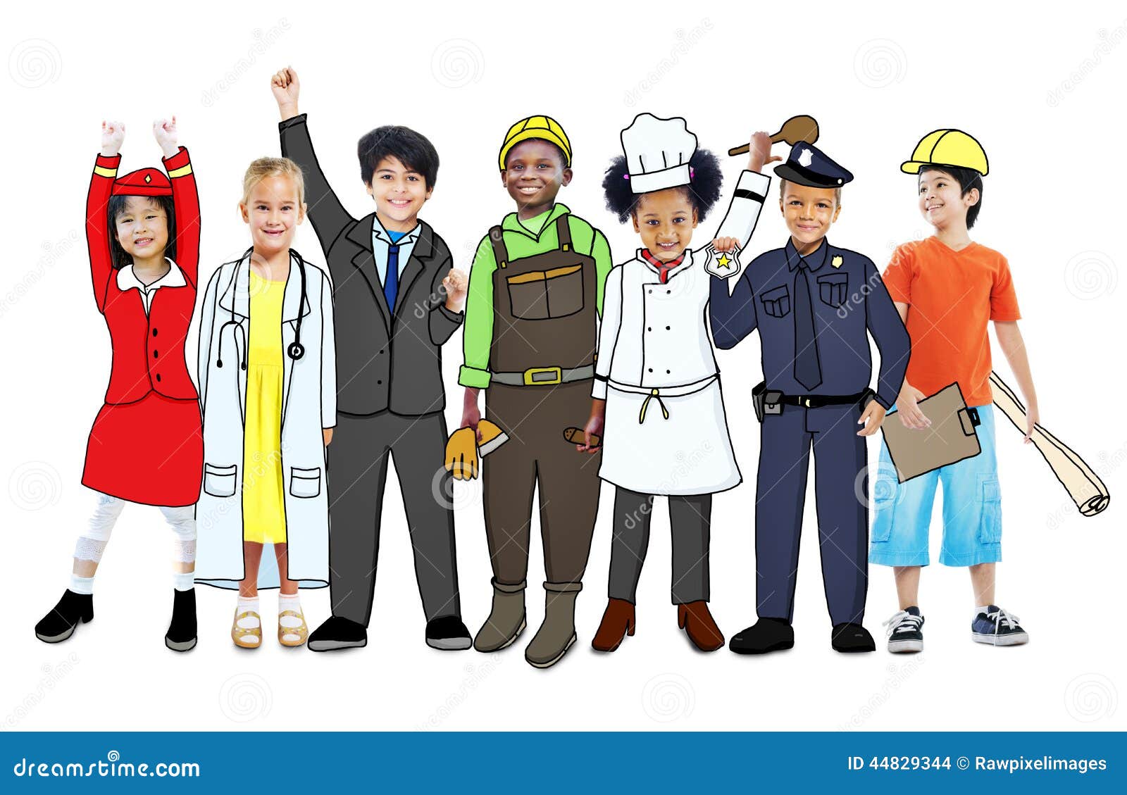 Children with Professional Occupation Concepts Stock Illustration ...