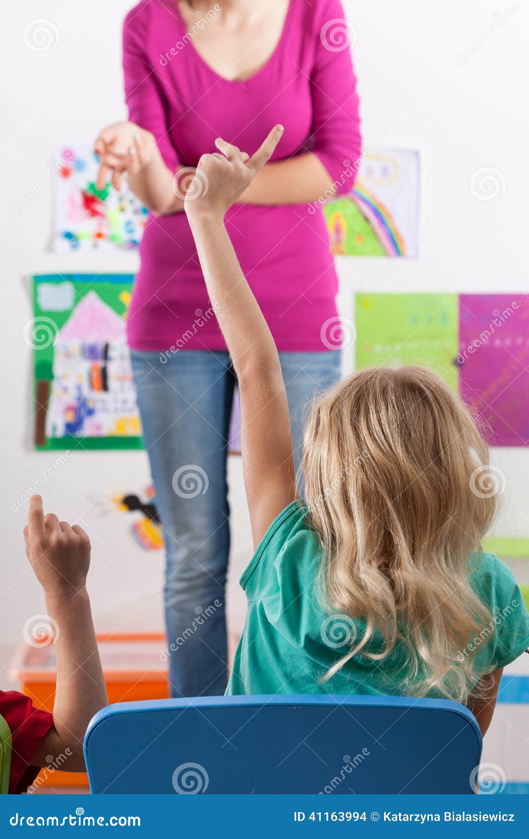 Children raise his hand stock photo. Image of learn, education - 41163994