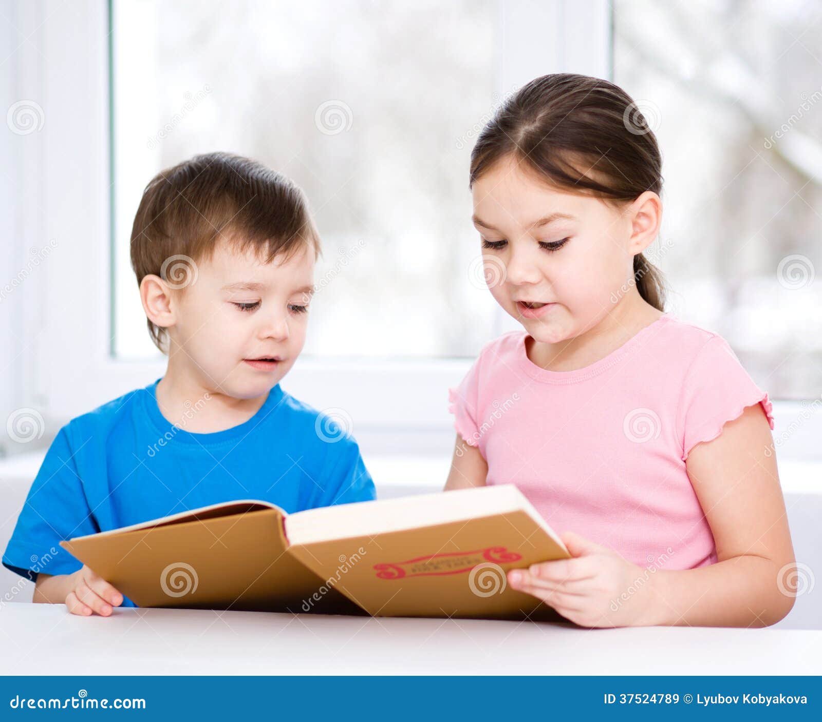Children is reading book stock image. Image of sitting - 37524789