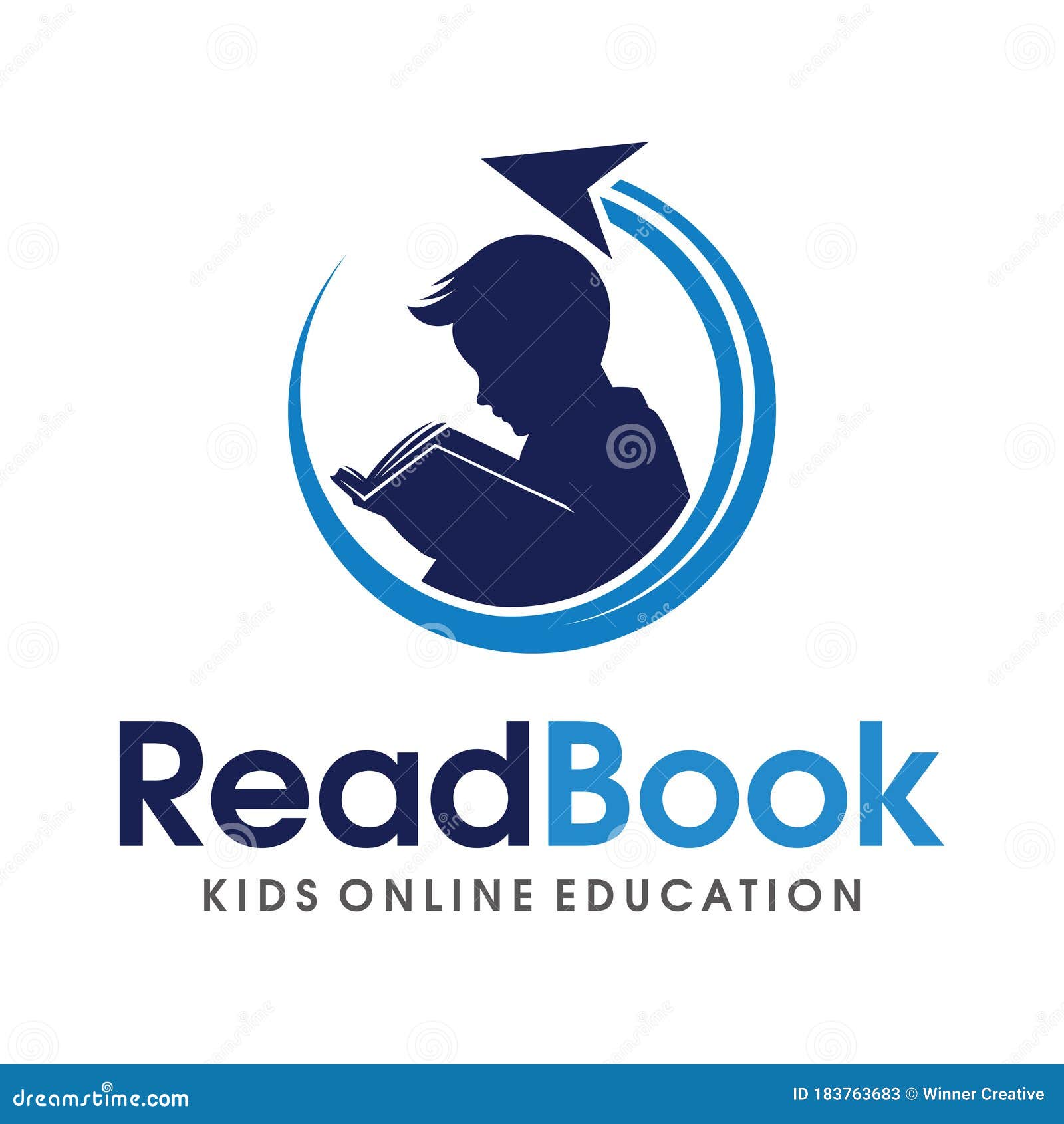 Kids Education Logo stock vector. Illustration of beautiful - 183763683