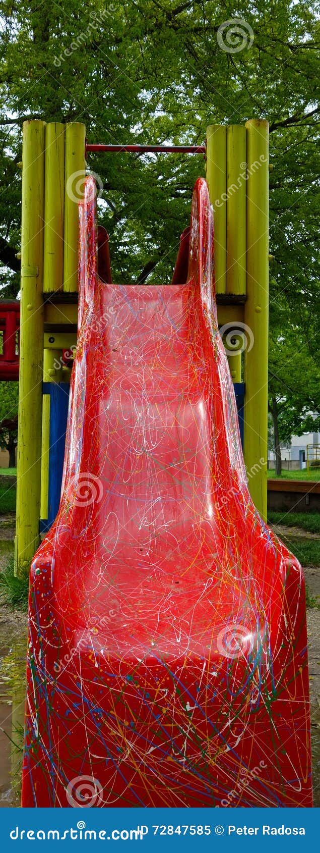 For children stock image. Image of playful, plastic, slide - 72847585