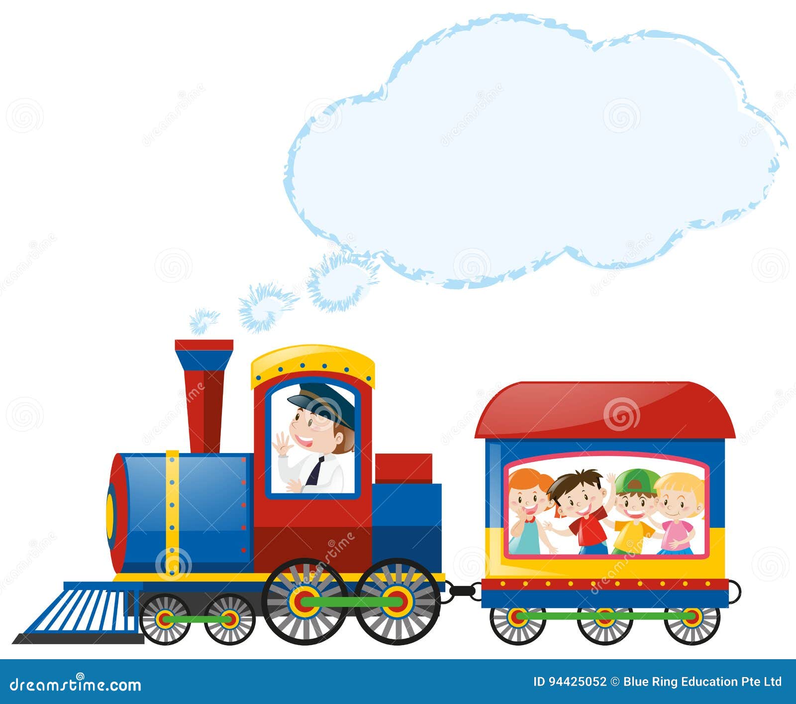 Children Riding Train Illustration Stock Illustrations – 363 Children ...