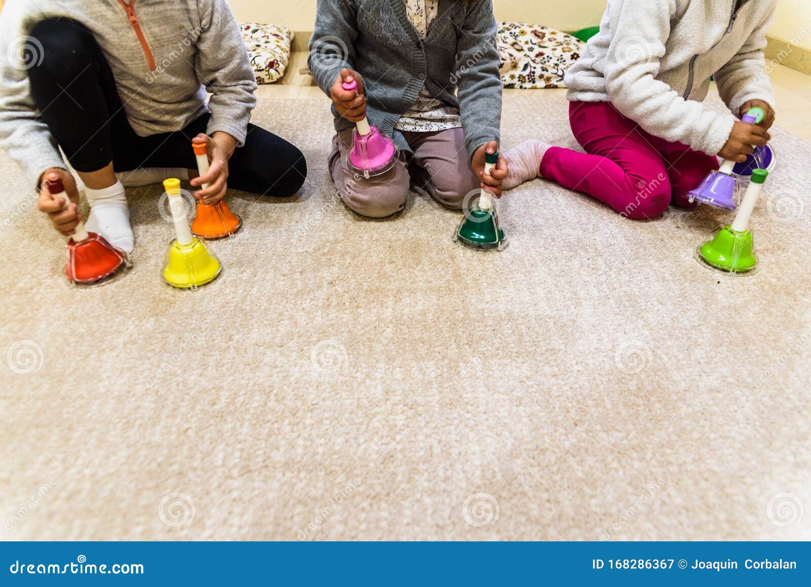 Children Ringing Musical Bells Stock Image - Image of bells, musical ...