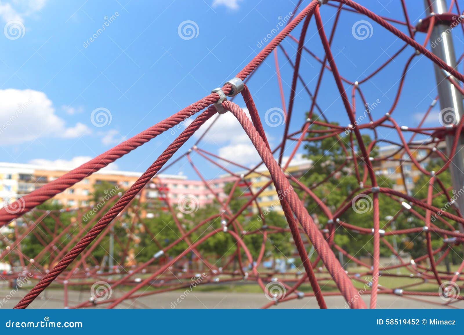 Children Rope Climbing Frame Stock Photo - Image of rope, colorful ...