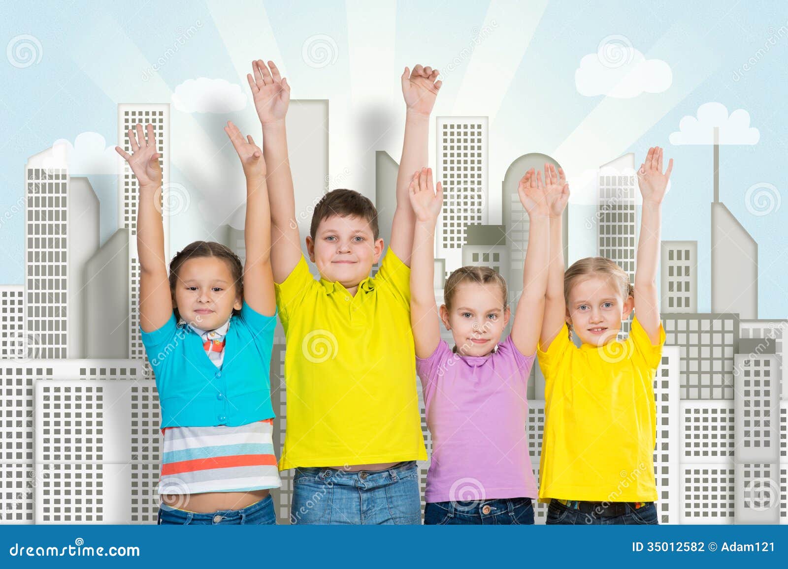Children in a row stock photo. Image of little, lifestyle - 35012582