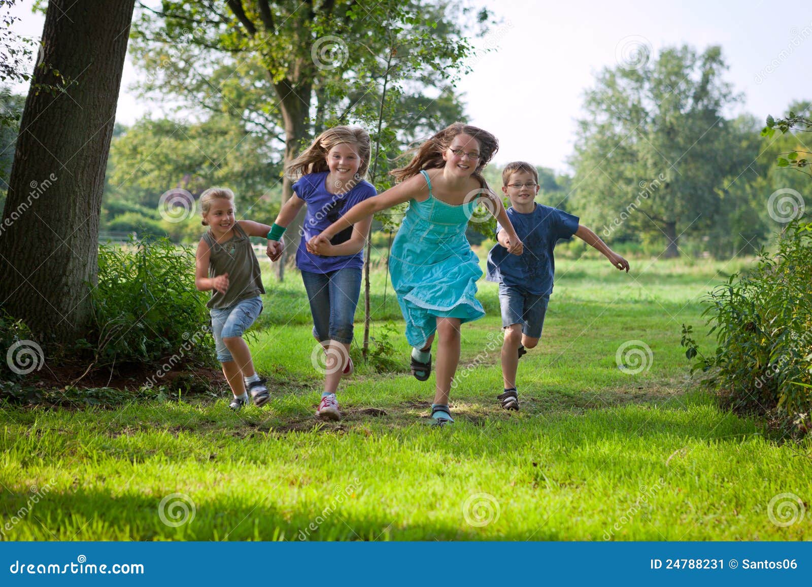 Children running outdoor stock image. Image of dynamic - 24788231