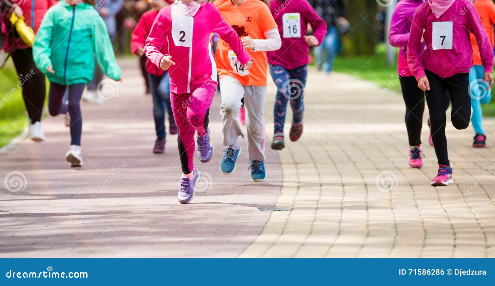 Children Running in the Park Stock Photo - Image of outdoor, education ...