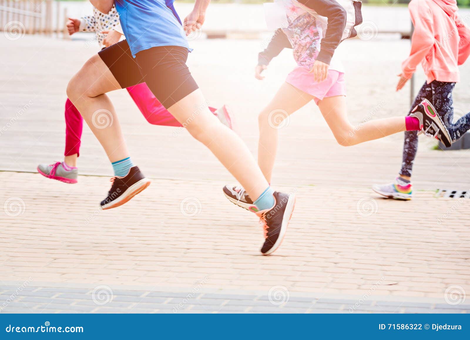 Children Running in the Park Stock Photo - Image of park, activity ...